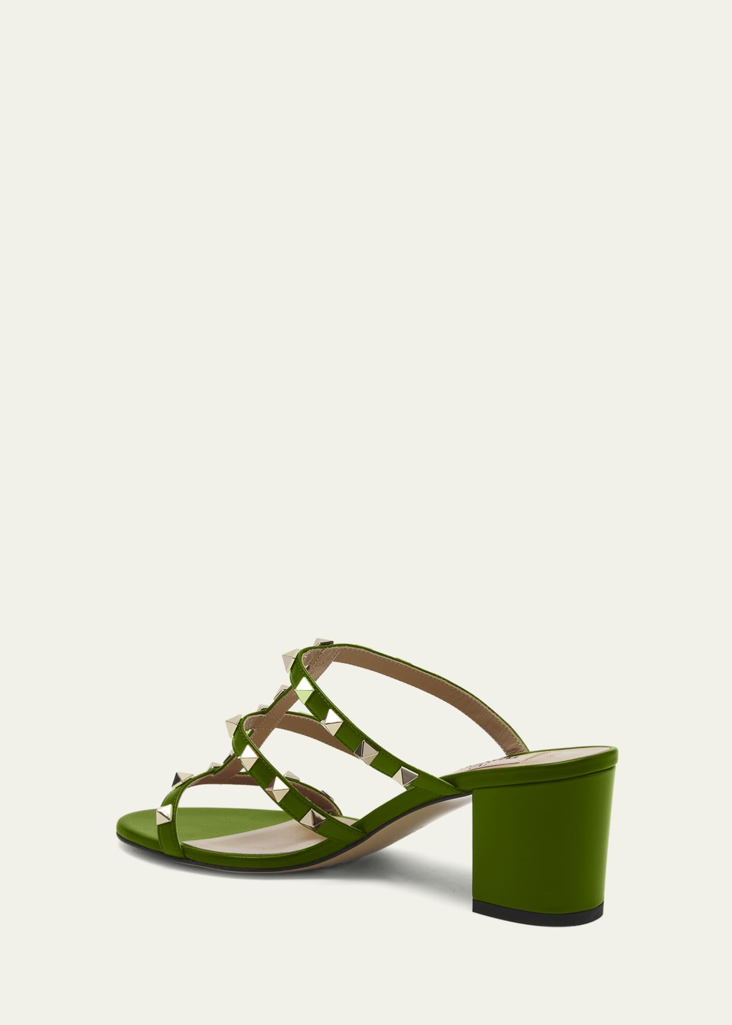 Valentino Garavani Rockstud Caged Block-Heel Sandals - Bergdorf Goodman