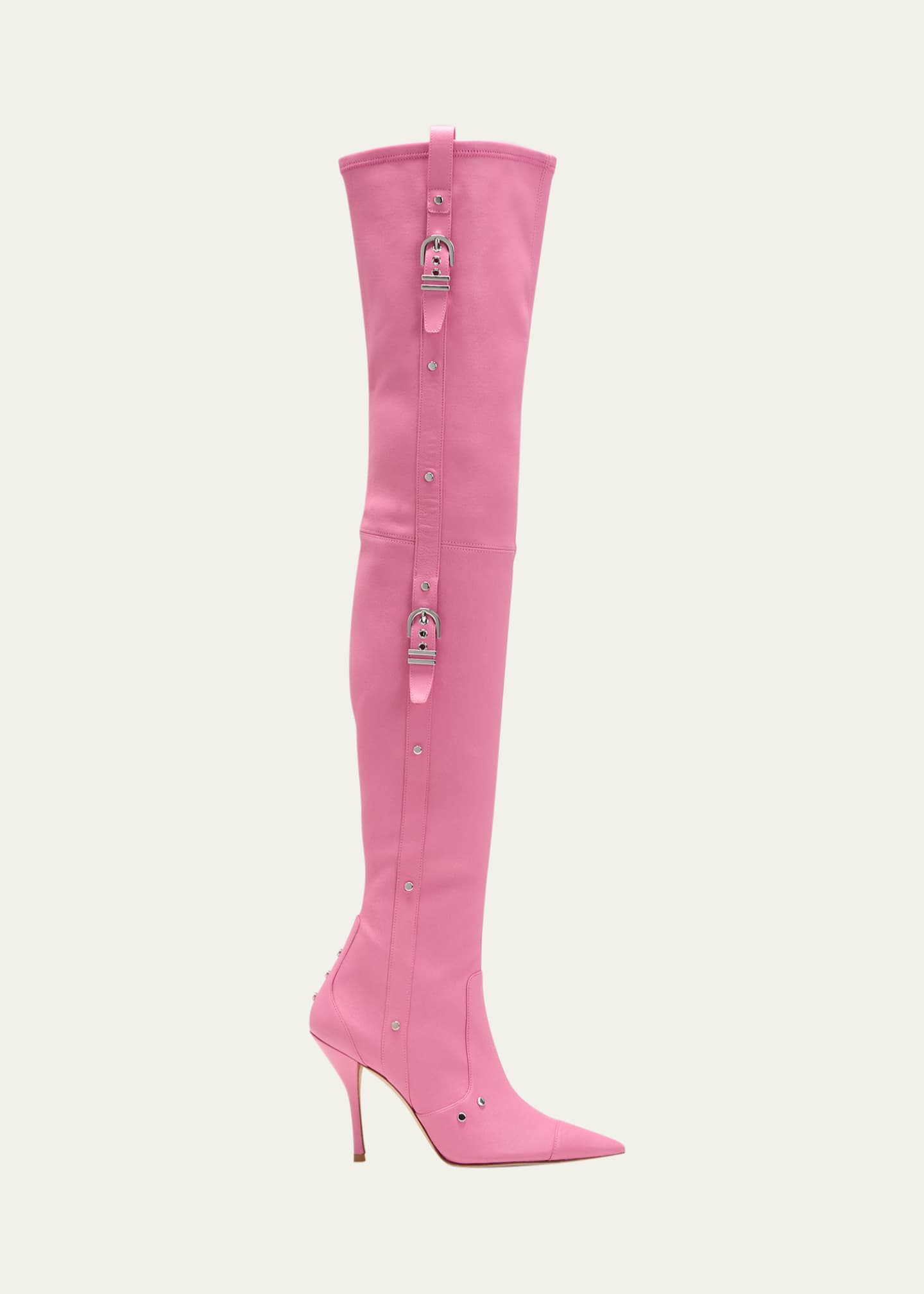 Stuart Weitzman Ultrastuart Maverick Over-The-Knee Stretch Leather ...