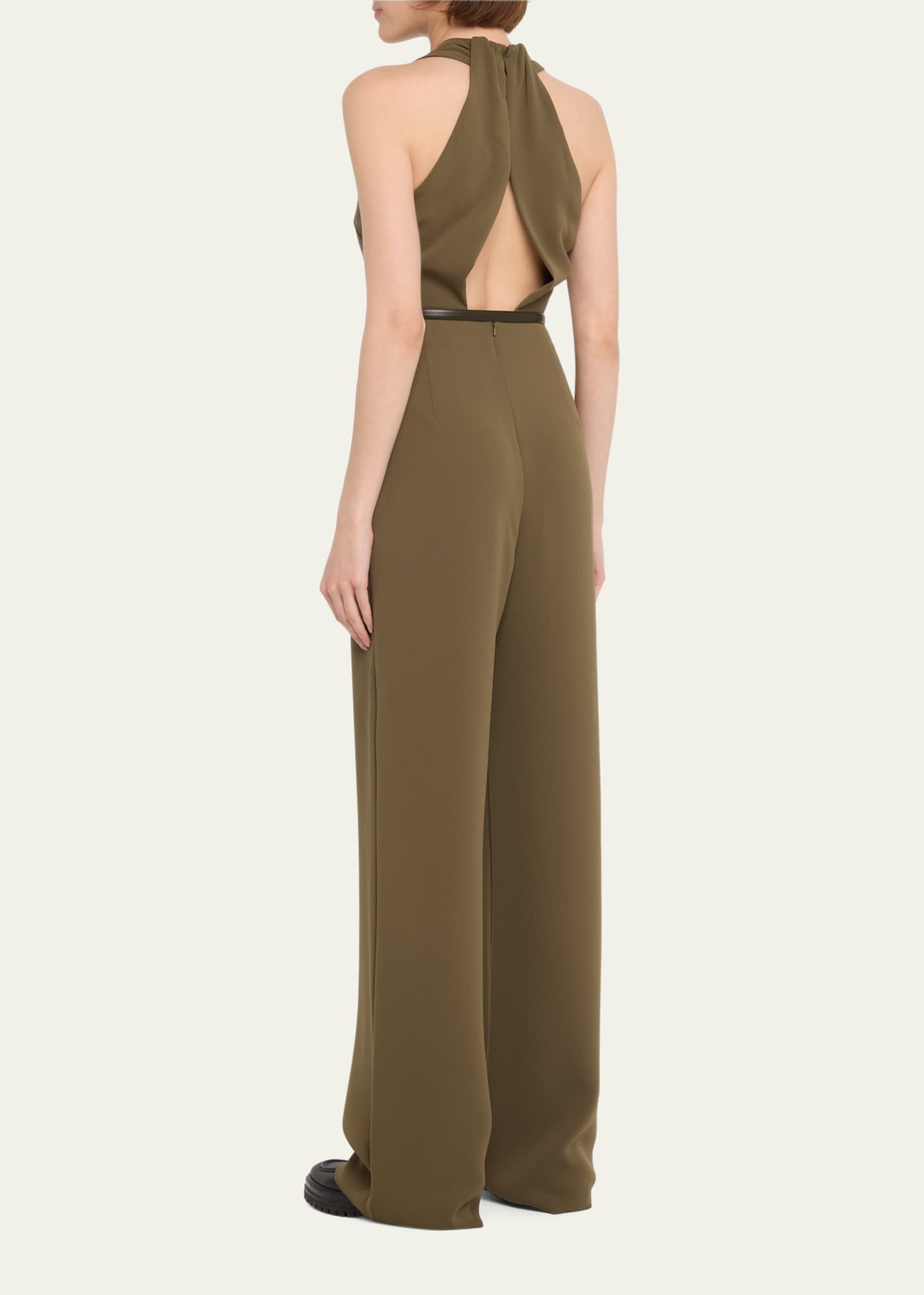 Max Mara Alfa Teardrop Wide-Leg Jumpsuit - Bergdorf Goodman