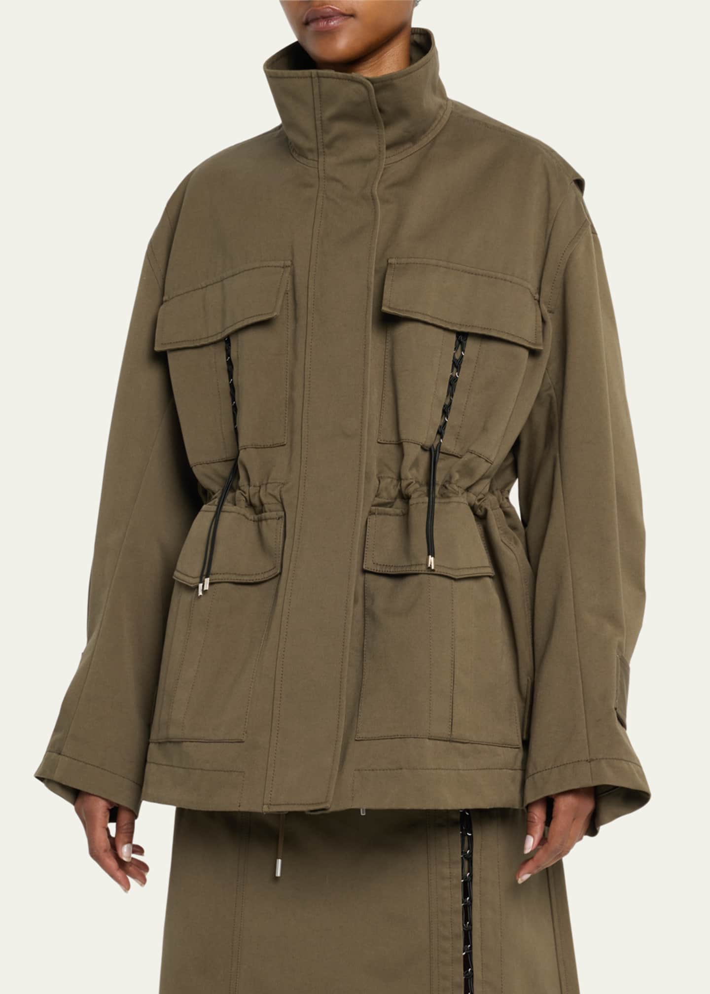 3.1 Phillip Lim Oversized Lacing Utility Jacket - Bergdorf Goodman