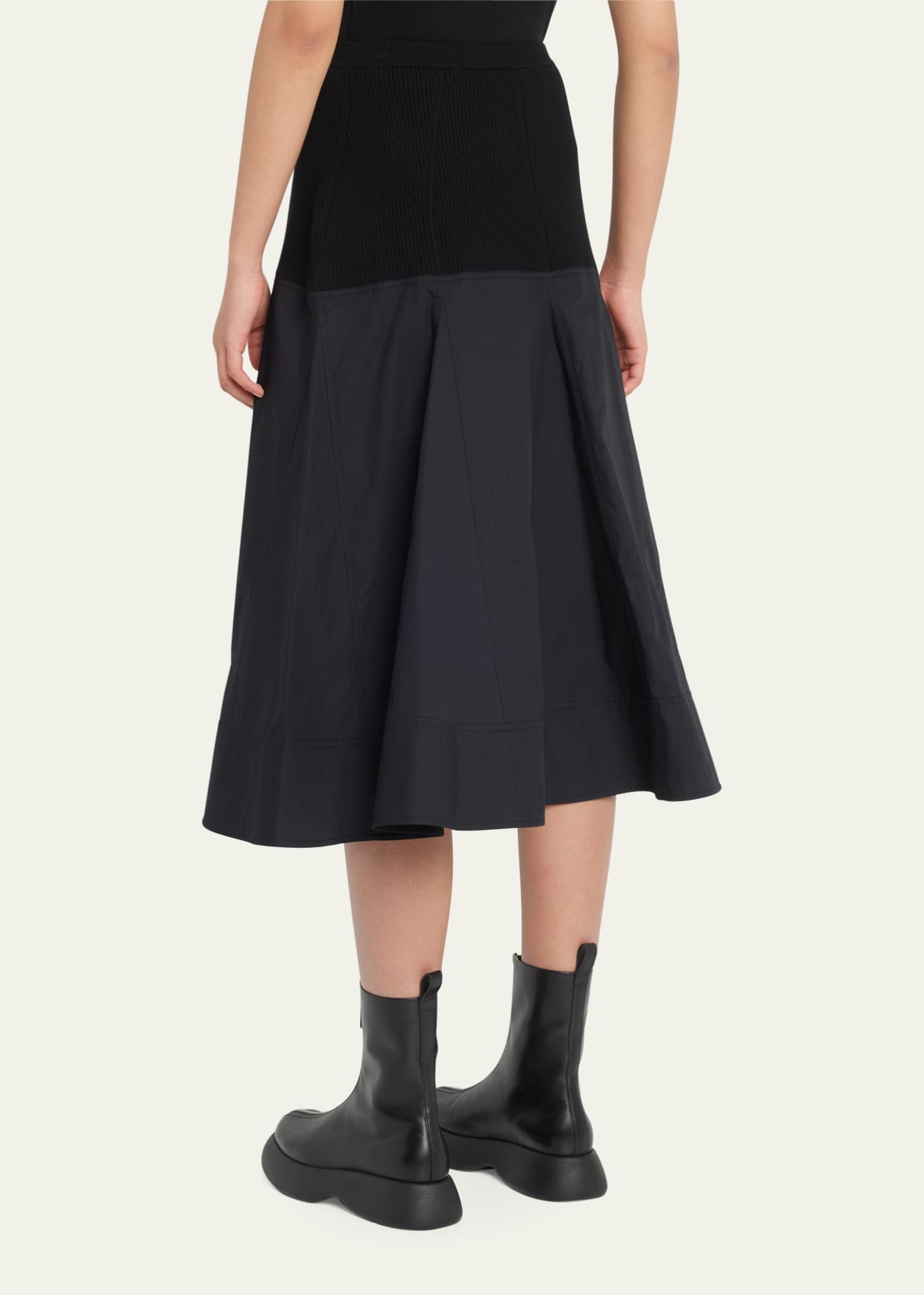 3.1 Phillip Lim Combo A-Line Midi Skirt - Bergdorf Goodman