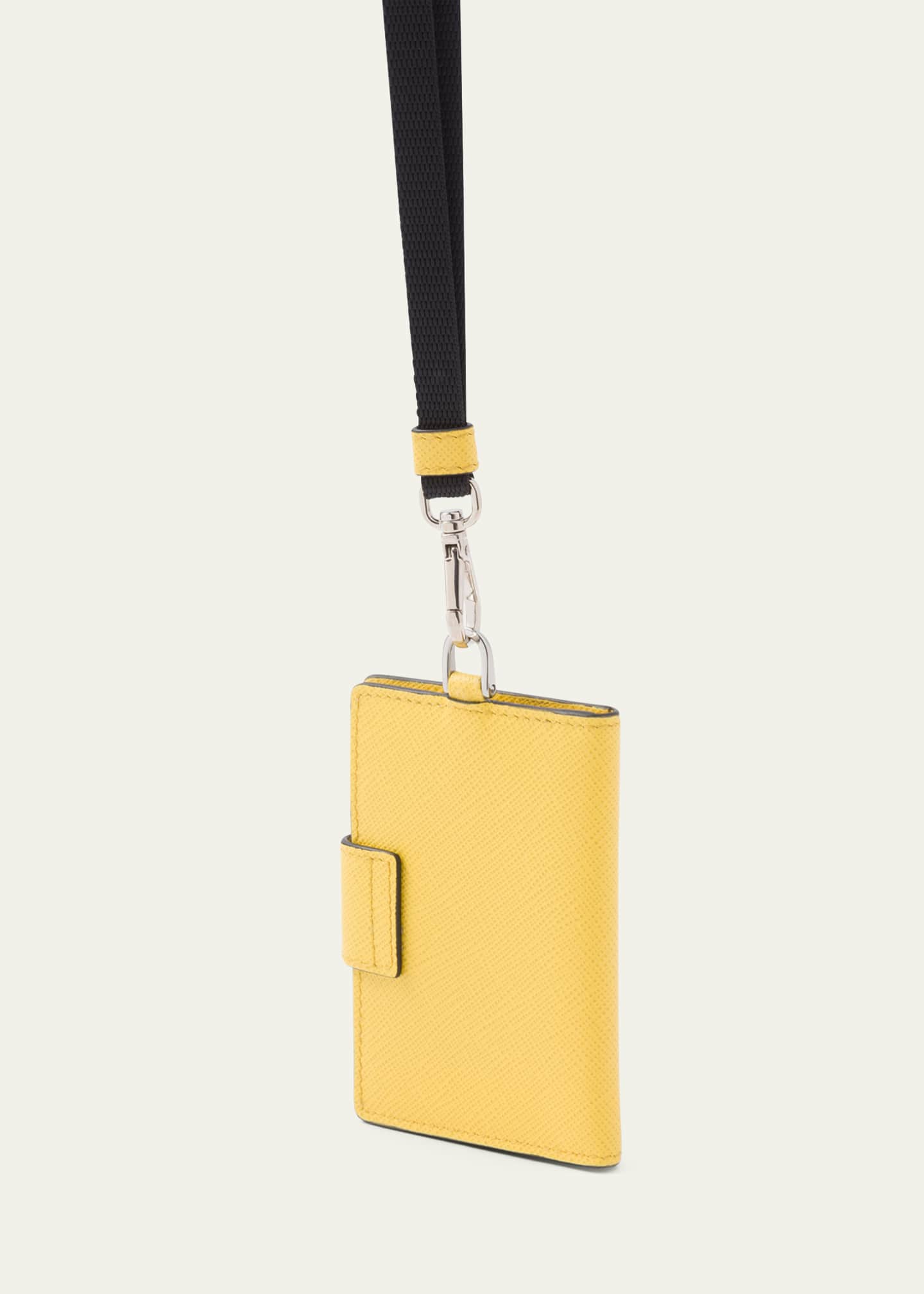 Prada Men's Keychain Strap Saffiano Card Holder - Bergdorf Goodman