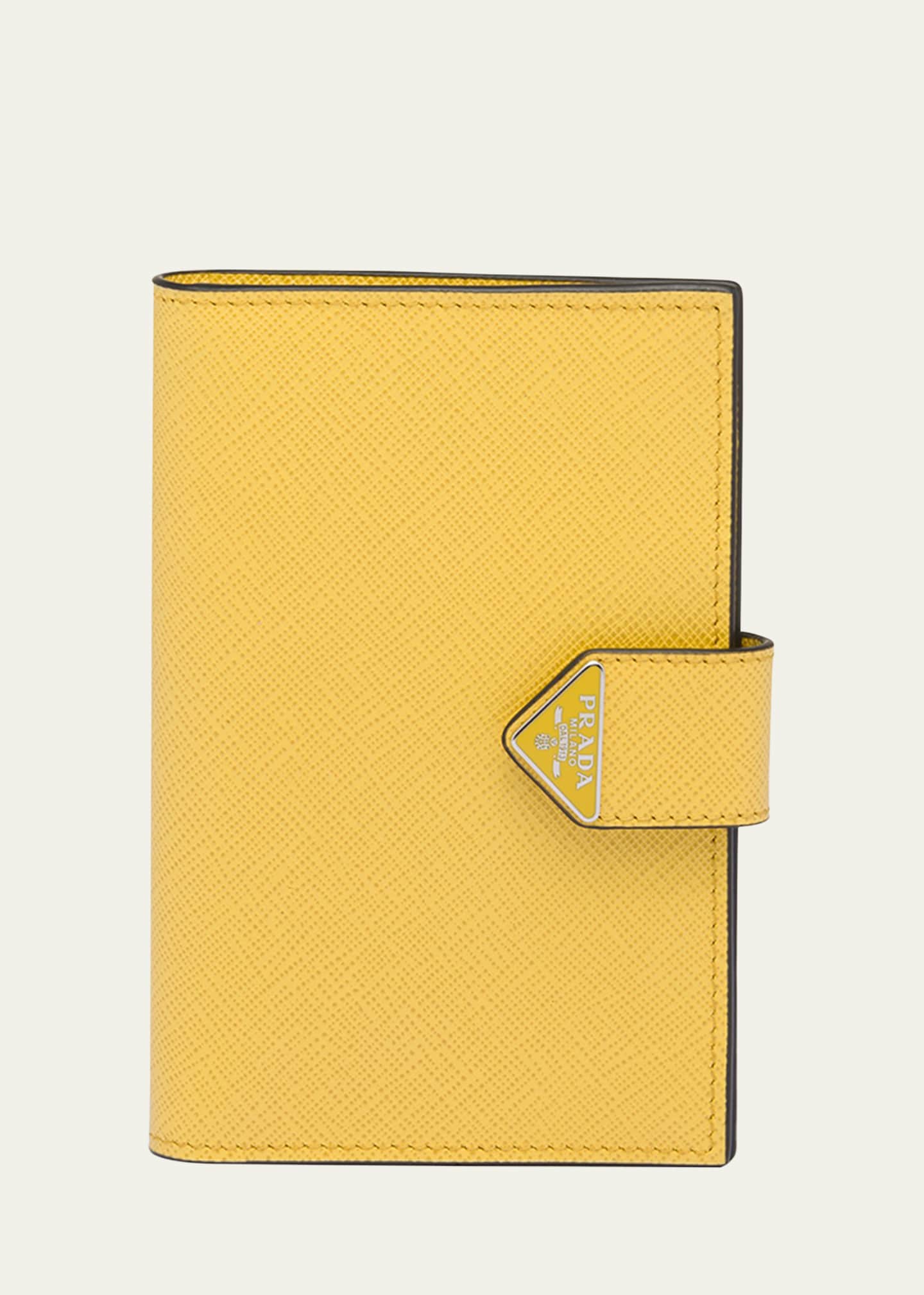 Prada Men's Saffiano Leather Snap Passport Holder - Bergdorf Goodman