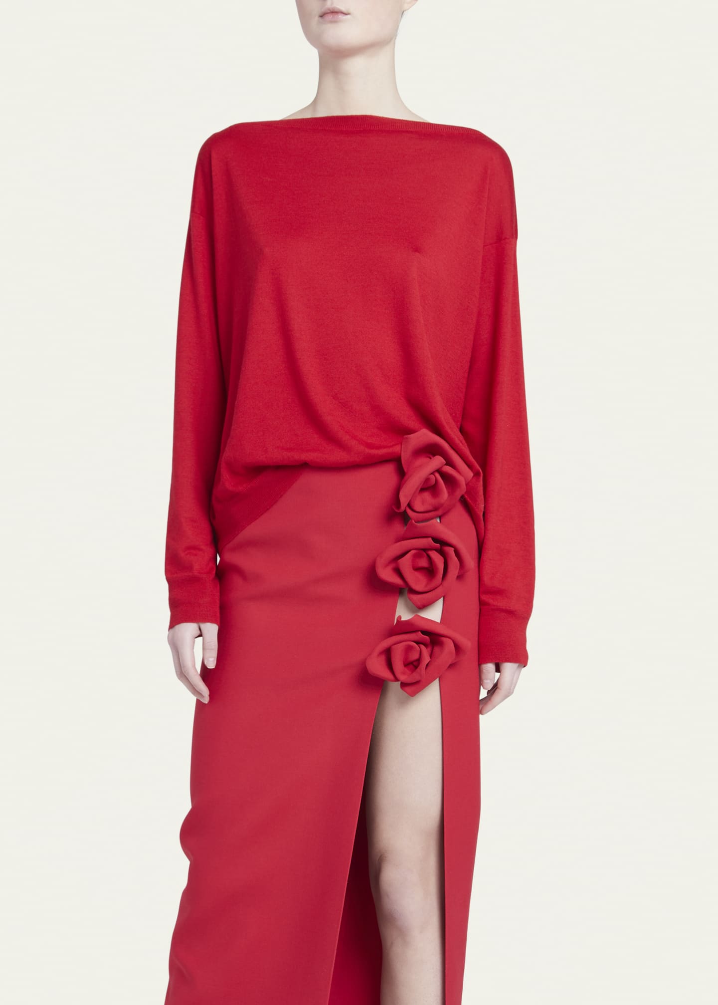 Valentino Garavani Boatneck Cashmere Sweater - Bergdorf Goodman