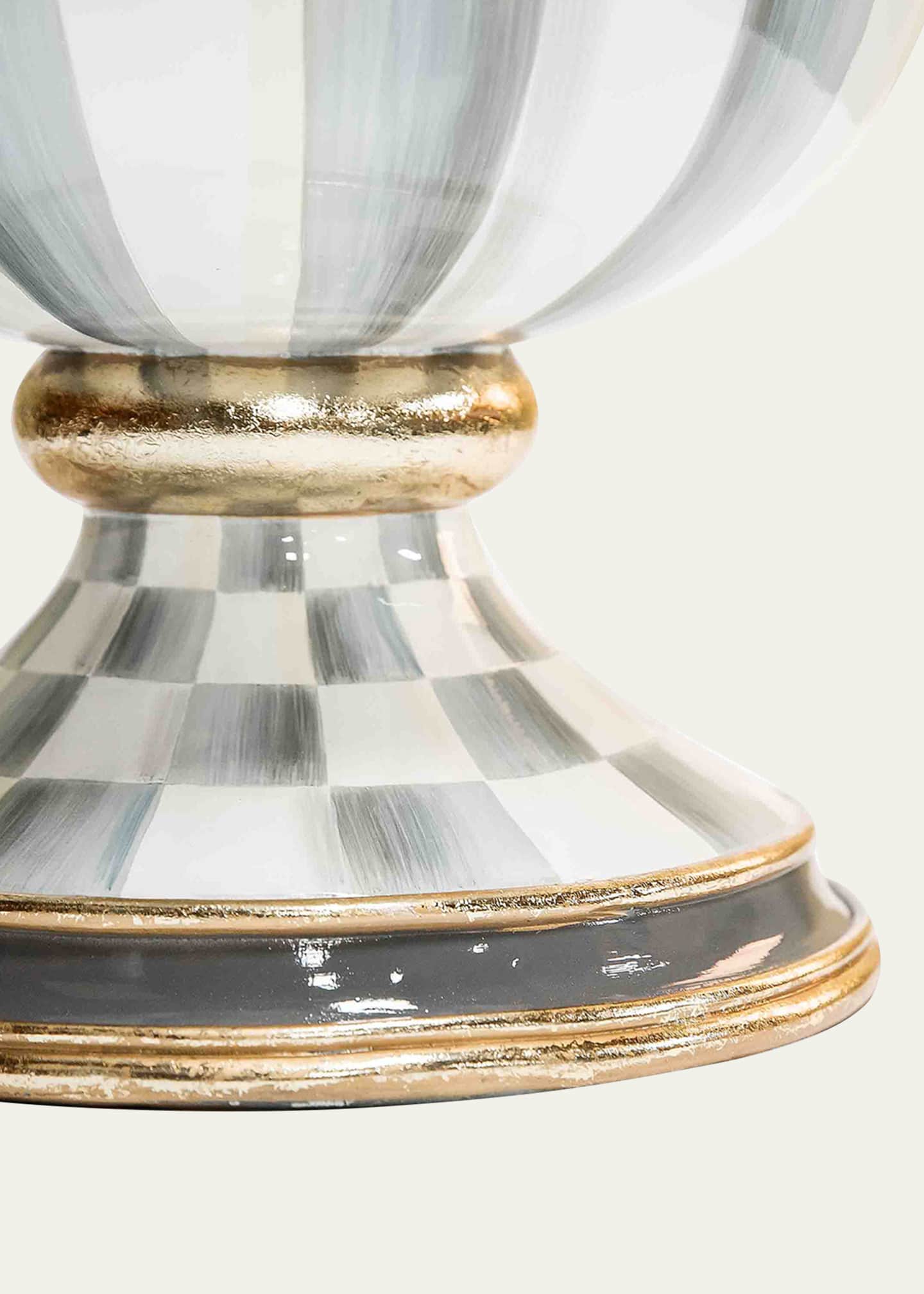 MacKenzie-Childs Sterling Stripe Urn - Bergdorf Goodman