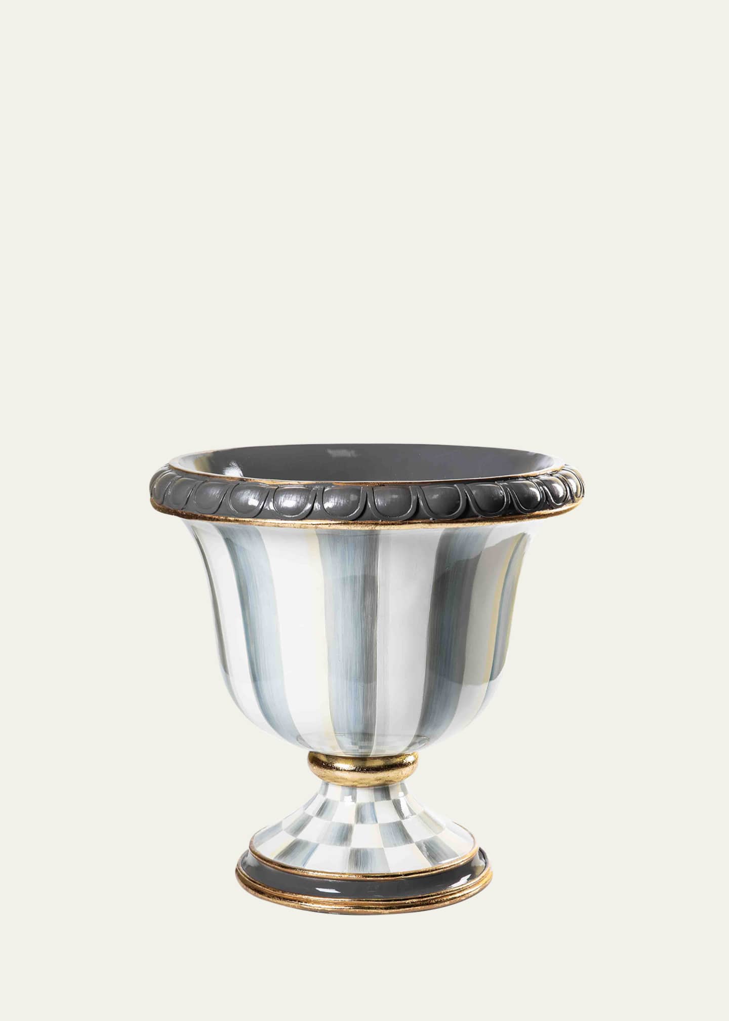 MacKenzie-Childs Sterling Stripe Urn - Bergdorf Goodman