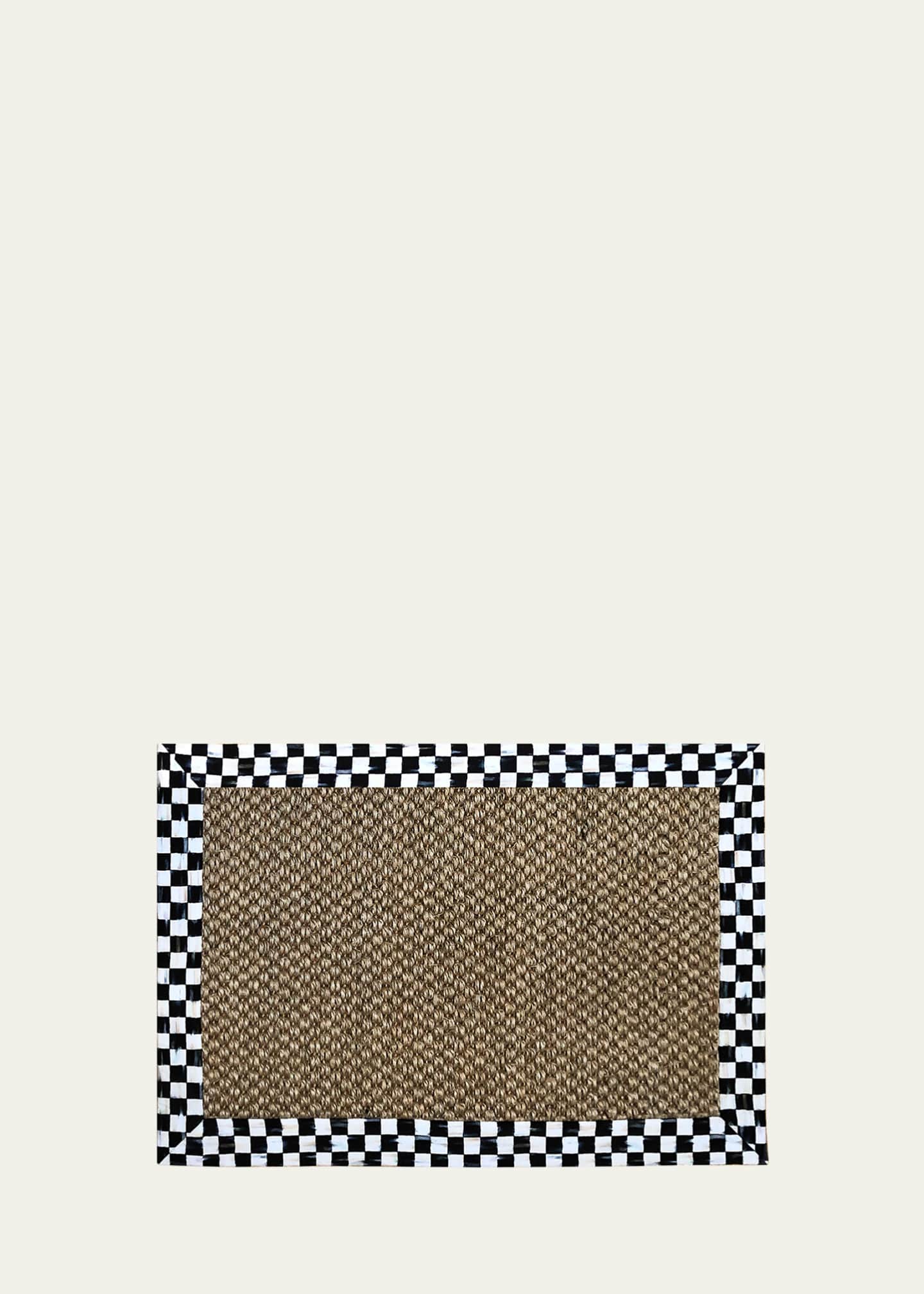 MacKenzie-Childs Chunky Sisal Rug Courtly Check, 2x3 - Bergdorf Goodman