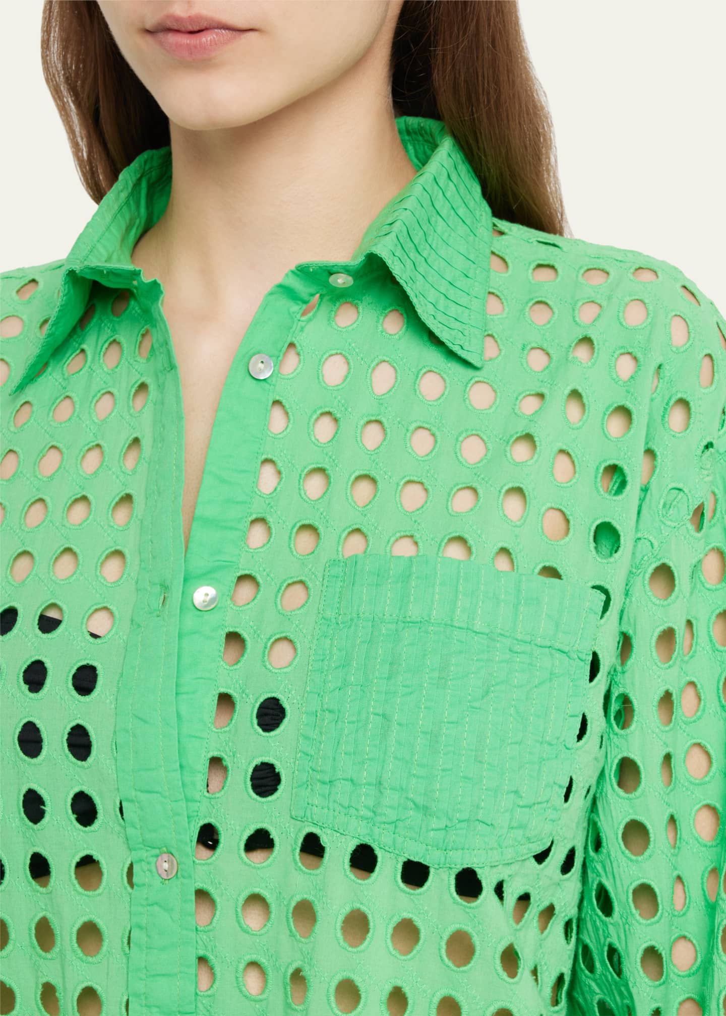 Solid and Striped The Oxford Eyelet Tunic - Bergdorf Goodman