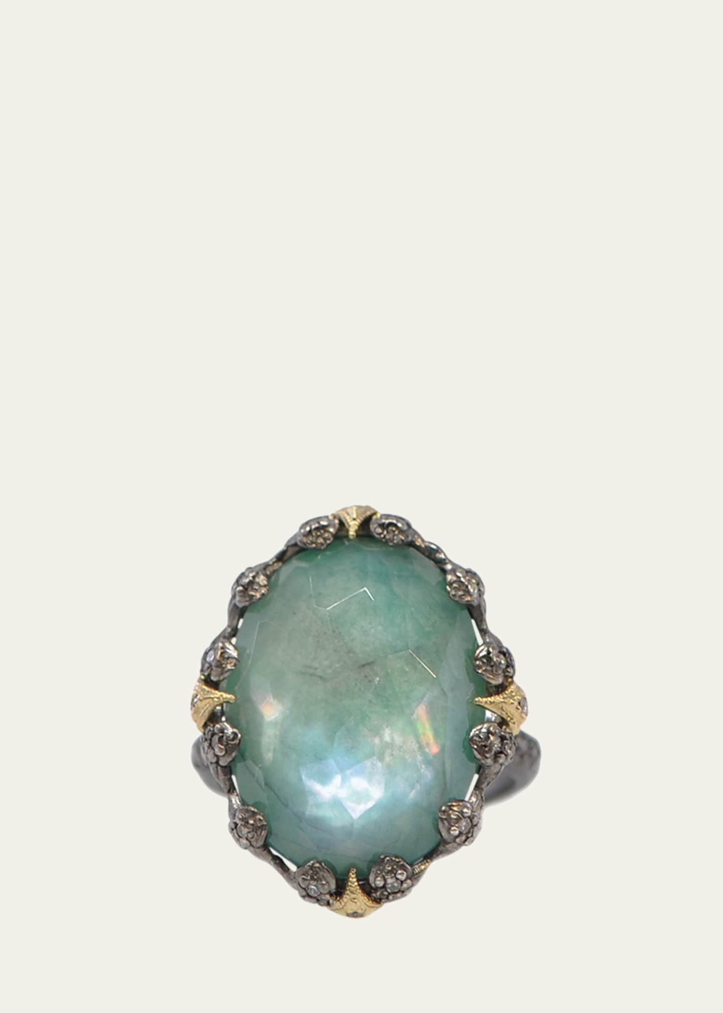 Armenta Oval Emerald Statement Ring with Crivelli Diamonds - Bergdorf ...