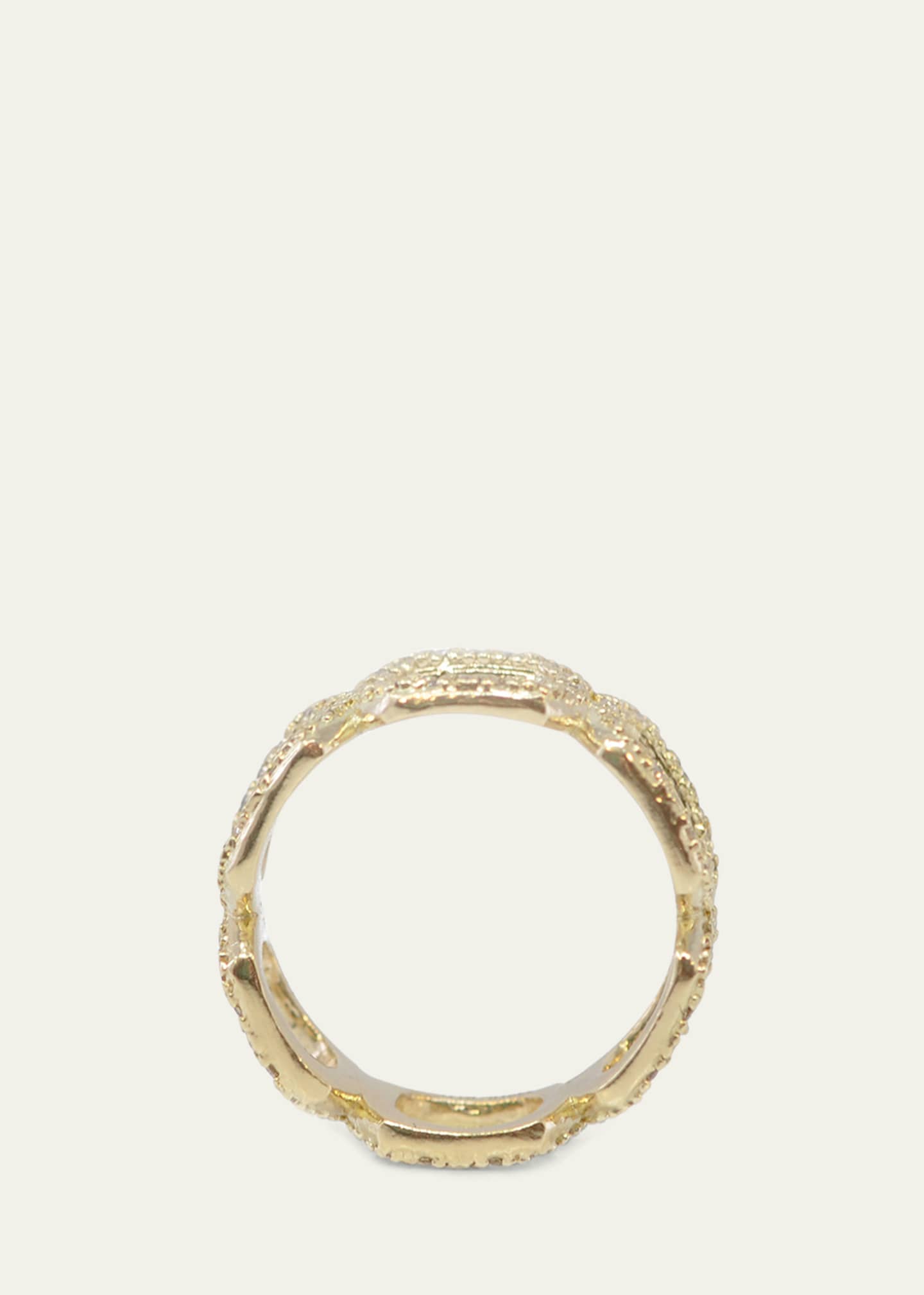 Armenta 18k Yellow Gold Diamond Paperclip Stack Ring Bergdorf Goodman 