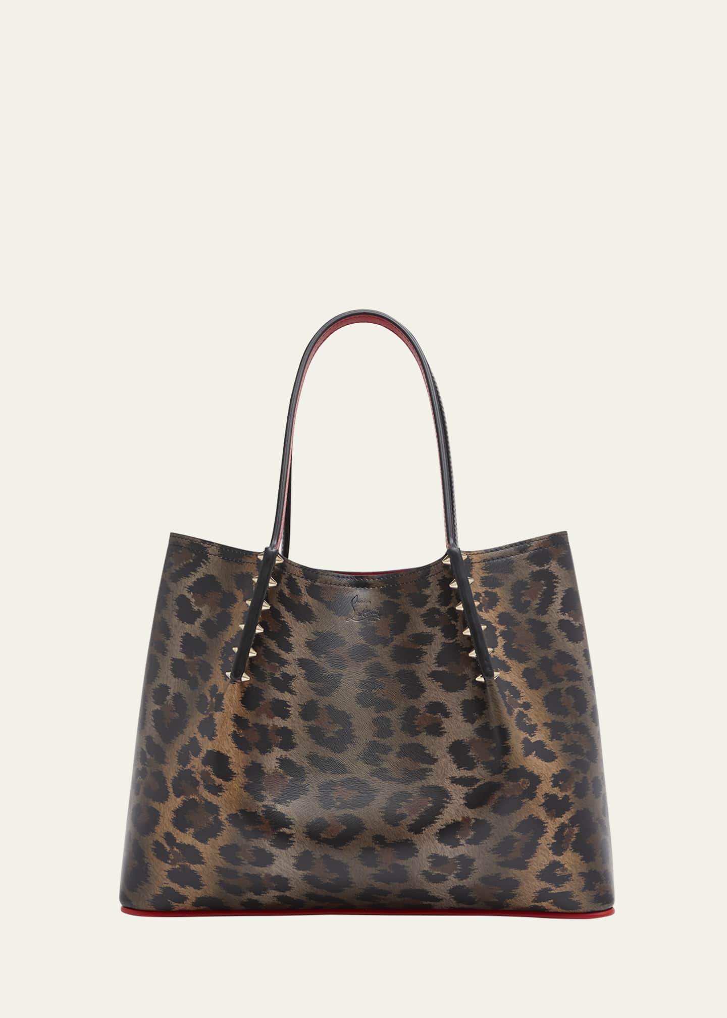 Christian Louboutin Cabarock Leopard-Print Spike Tote Bag - Bergdorf ...