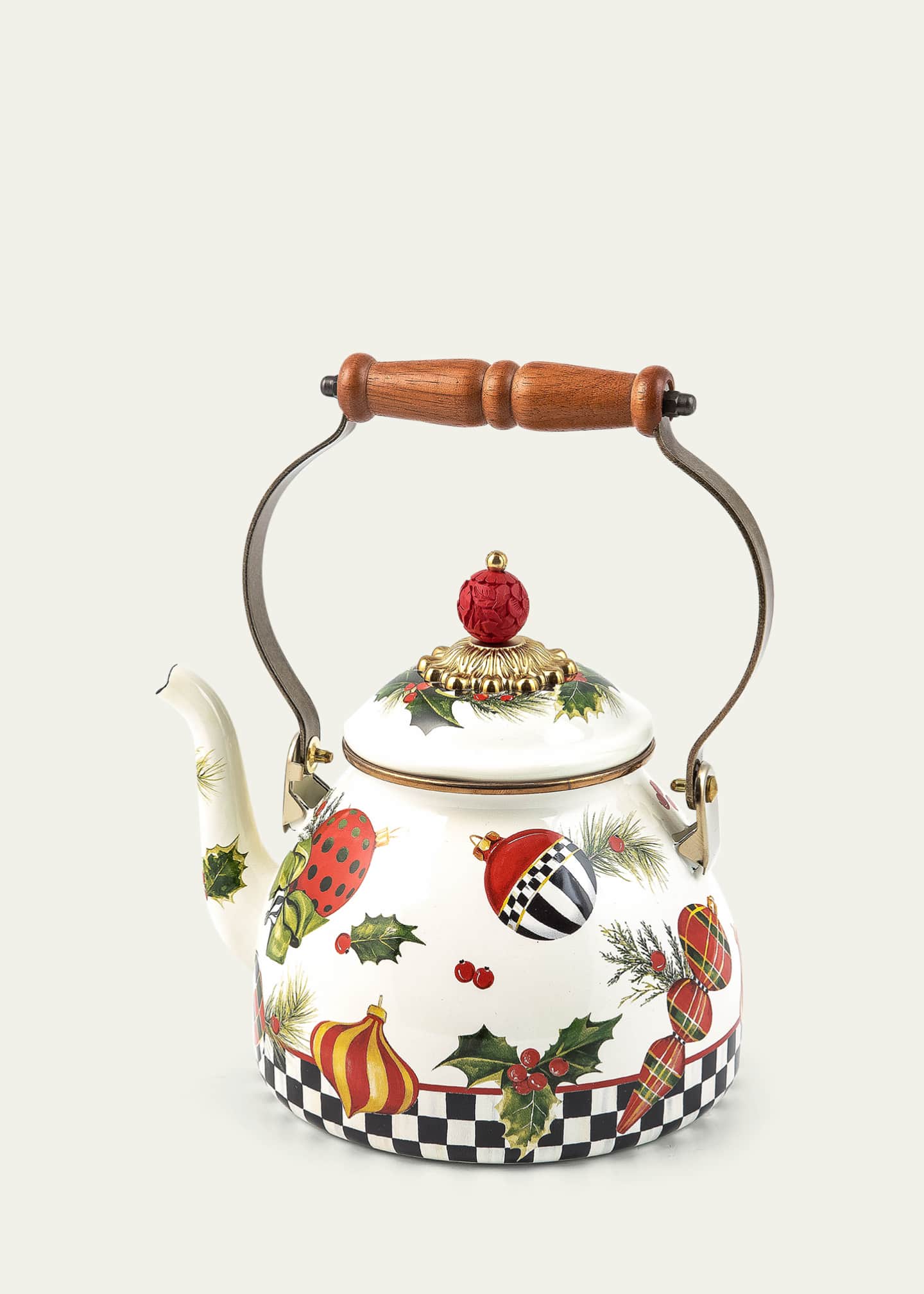 MacKenzie-Childs Deck The Halls Tea Kettle, 2 Qt - Bergdorf Goodman