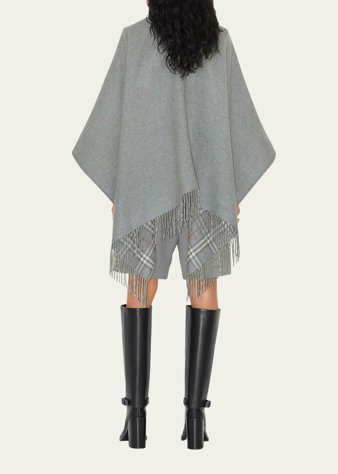 Burberry Charlotte Wool Cape - Bergdorf Goodman