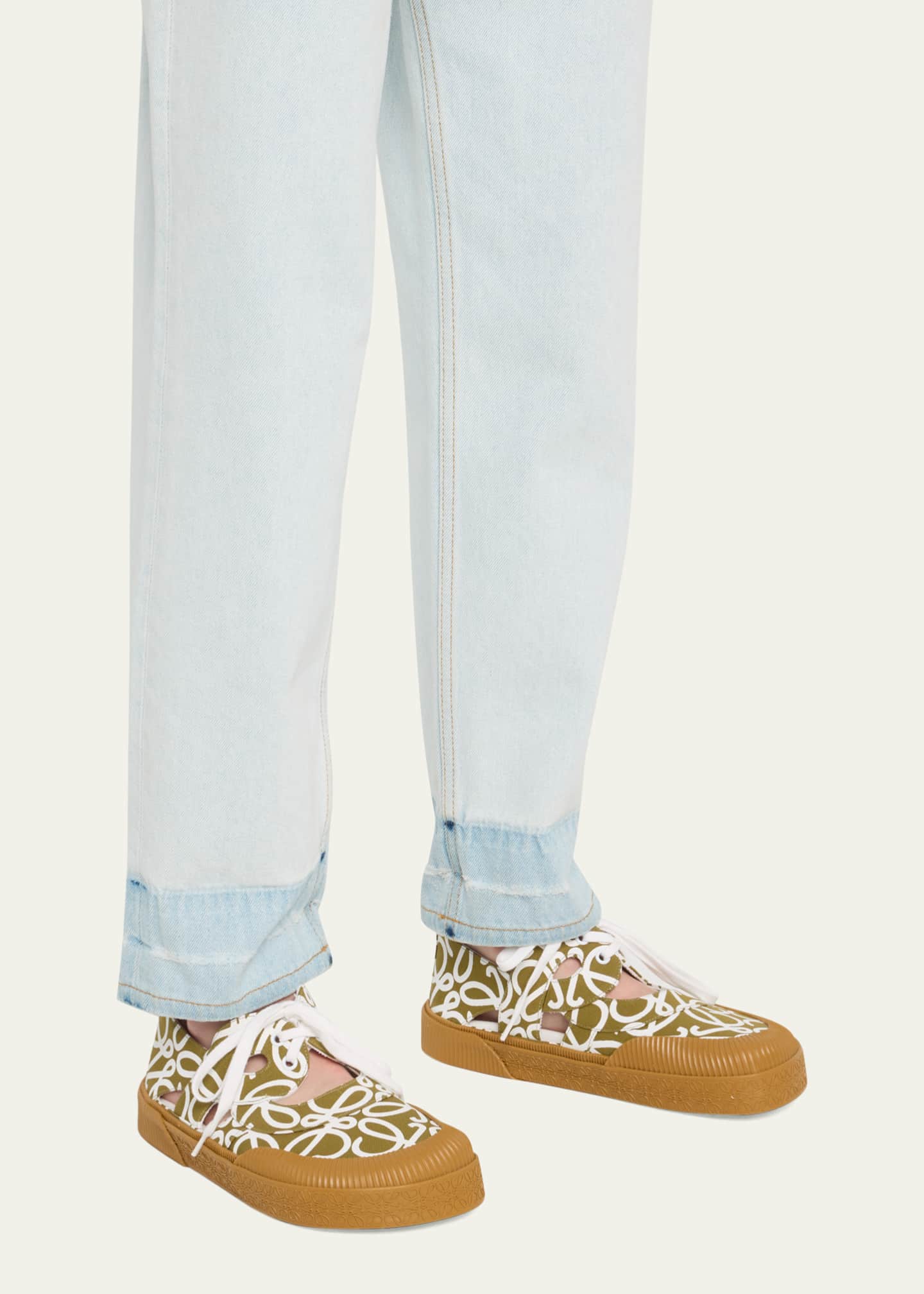 Loewe Terra Vulca Monogram Cutout Sneakers - Bergdorf Goodman