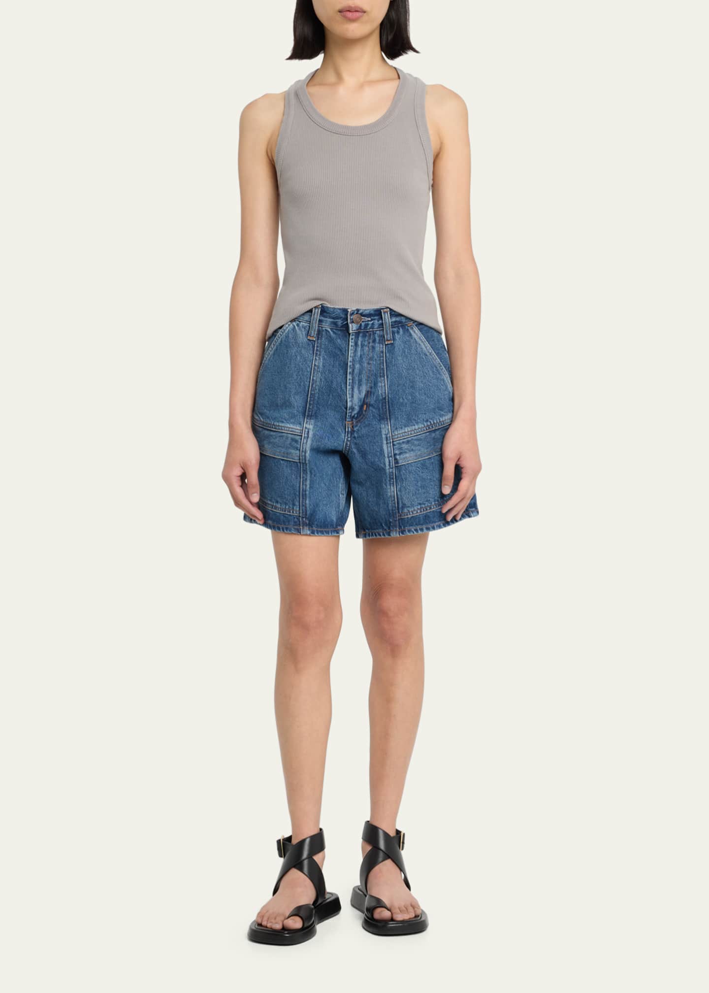 AGOLDE Cooper Denim Cargo Shorts - Bergdorf Goodman