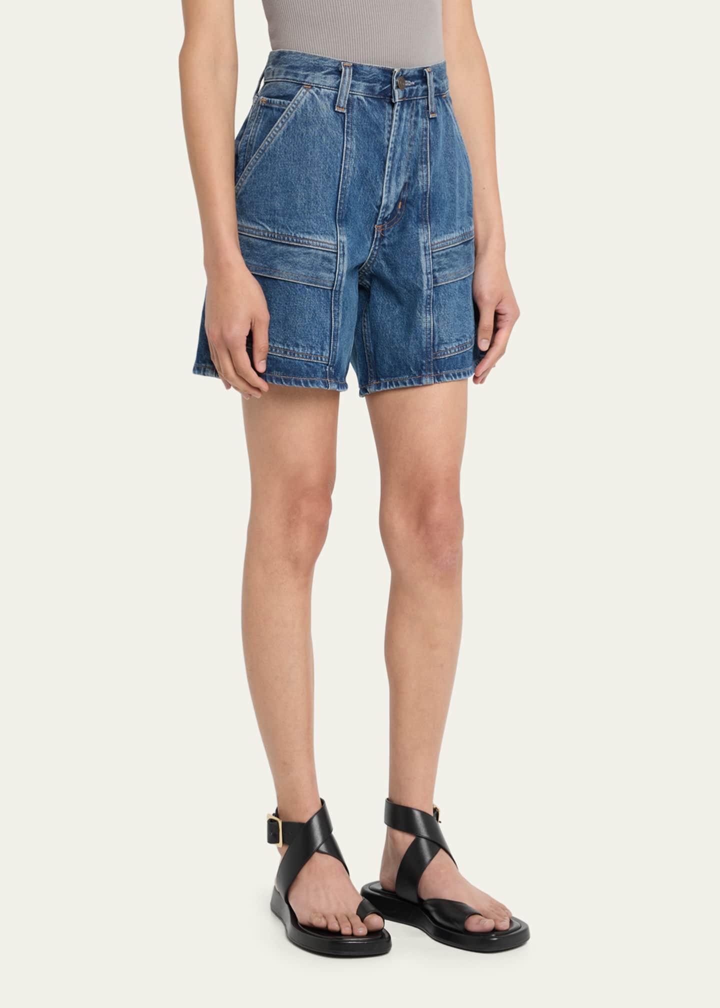 AGOLDE Cooper Denim Cargo Shorts - Bergdorf Goodman