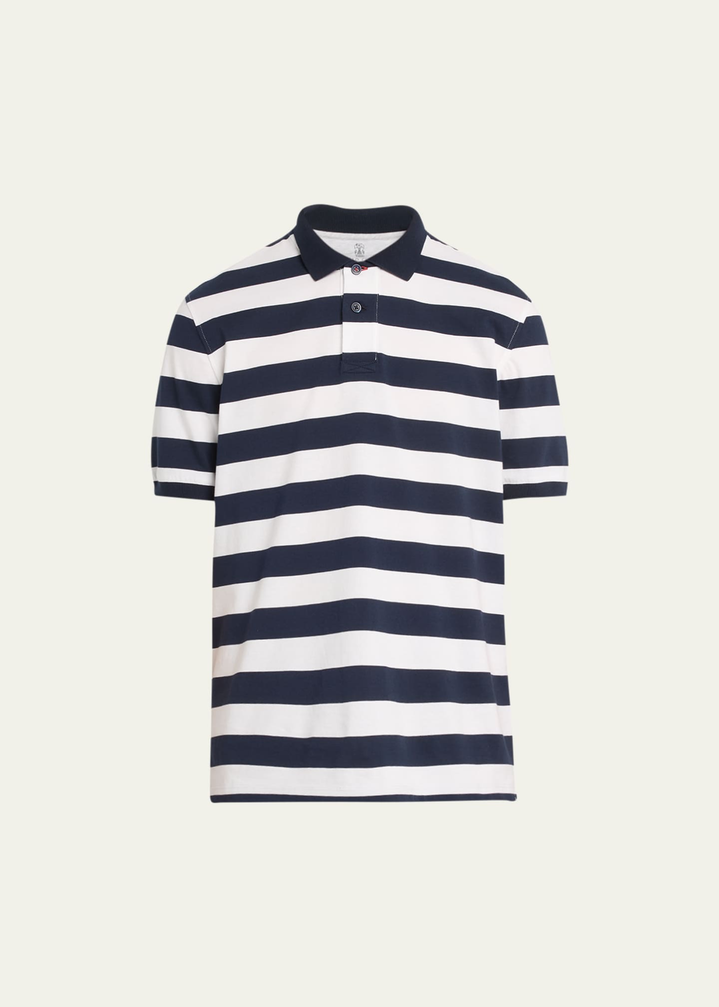 Brunello Cucinelli Men's Slim Fit Stripe Polo Shirt - Bergdorf Goodman