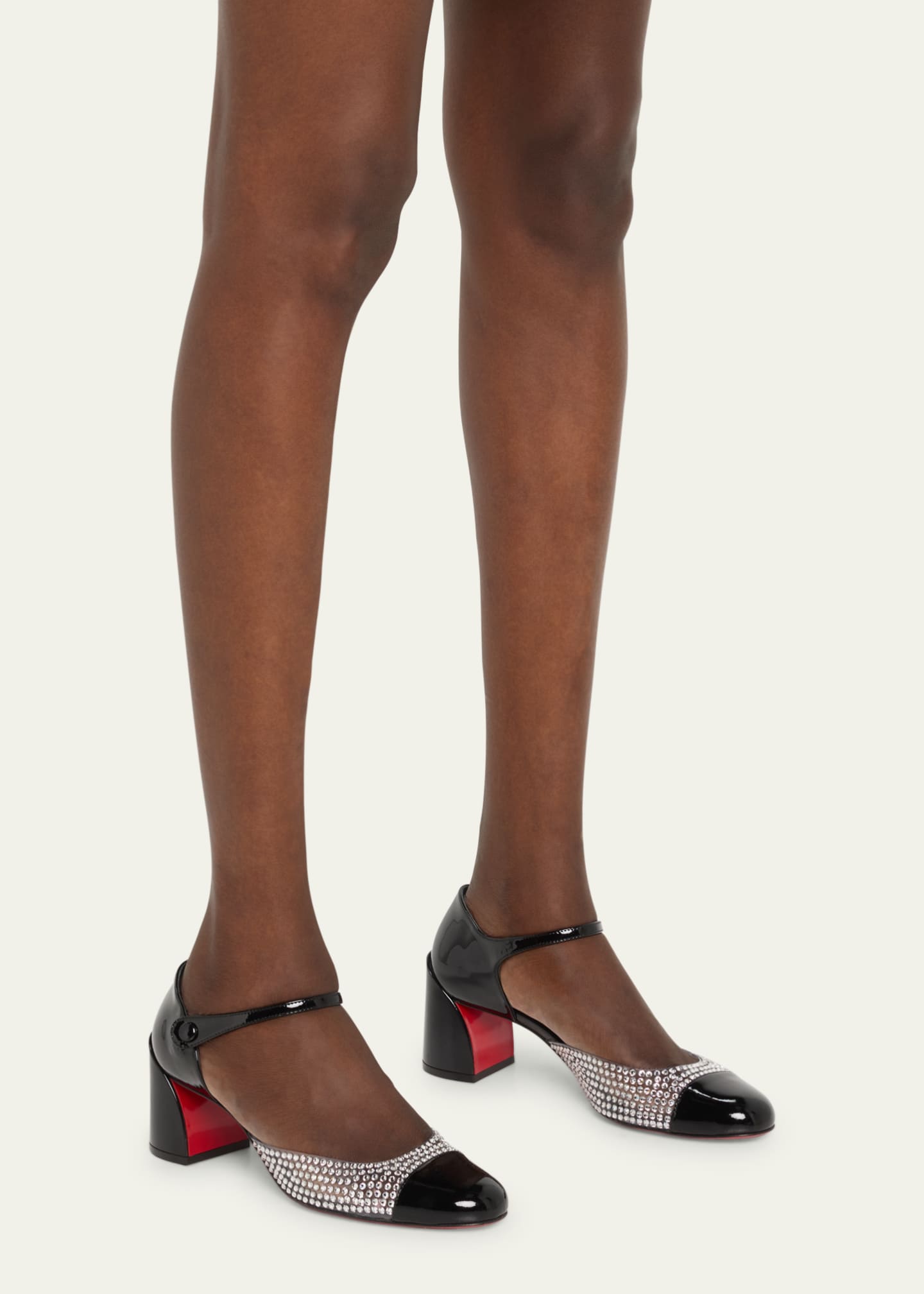 Christian Louboutin Miss MJ Red Sole Strass Patent Pumps - Bergdorf Goodman