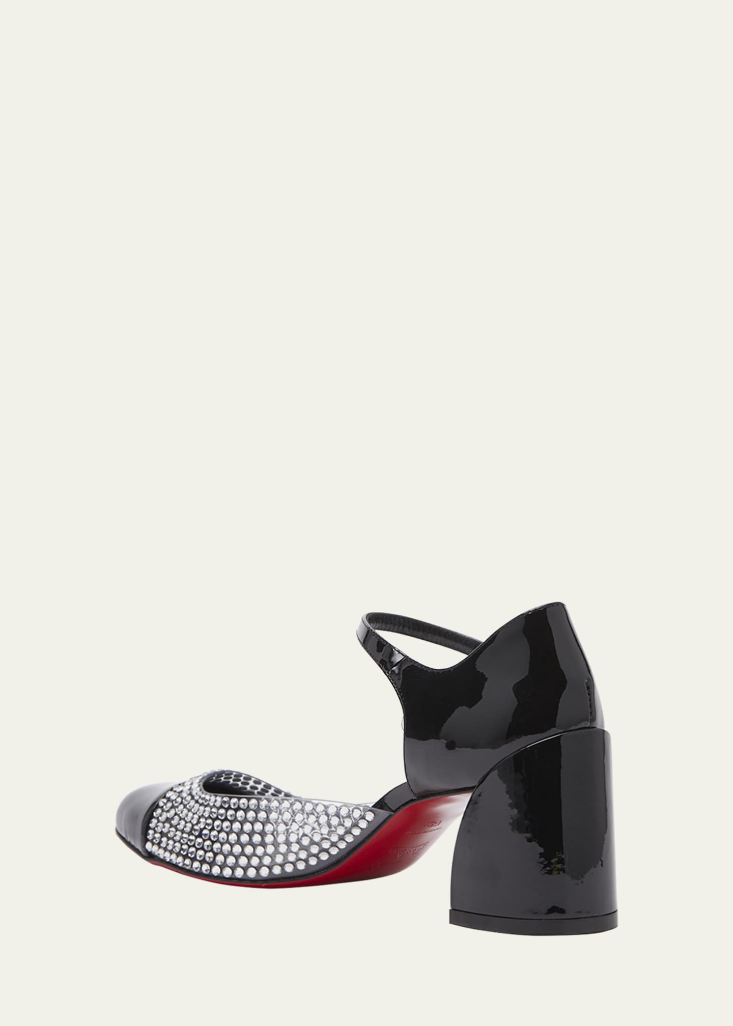 Christian Louboutin Miss MJ Red Sole Strass Patent Pumps - Bergdorf Goodman