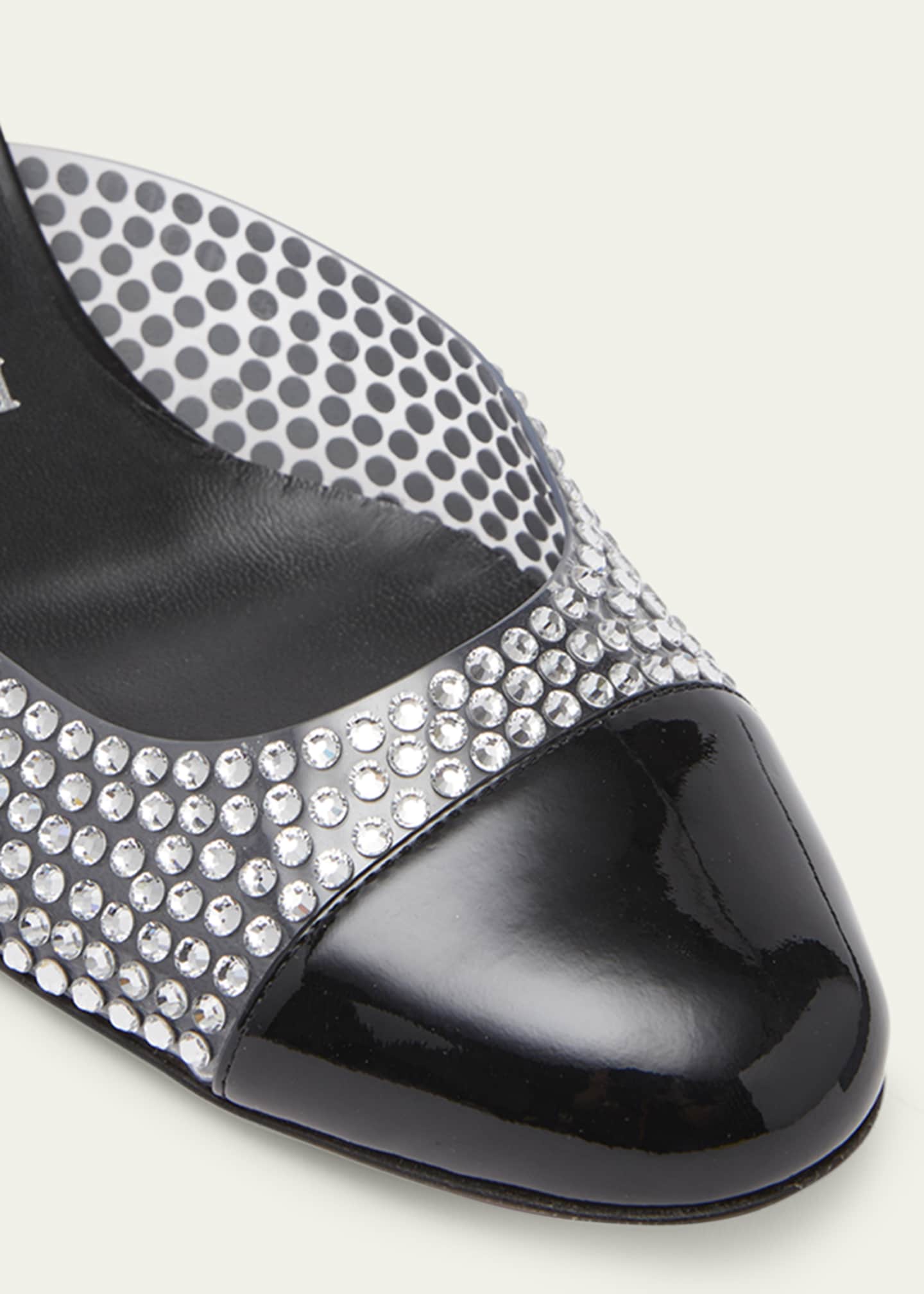 Christian Louboutin Miss MJ Red Sole Strass Patent Pumps - Bergdorf Goodman