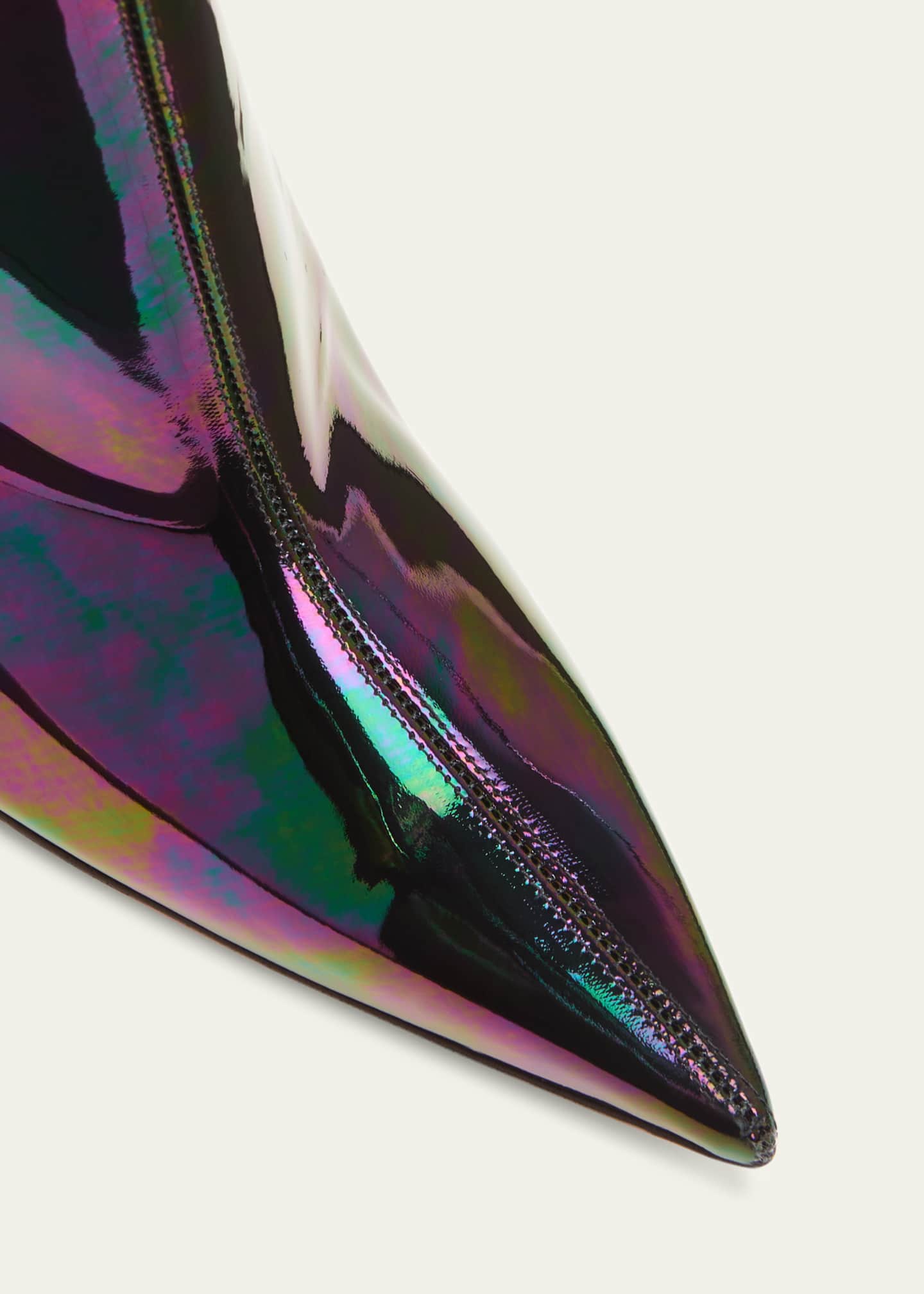 Christian Louboutin Condorage Iridescent Red Sole Wedge Booties ...
