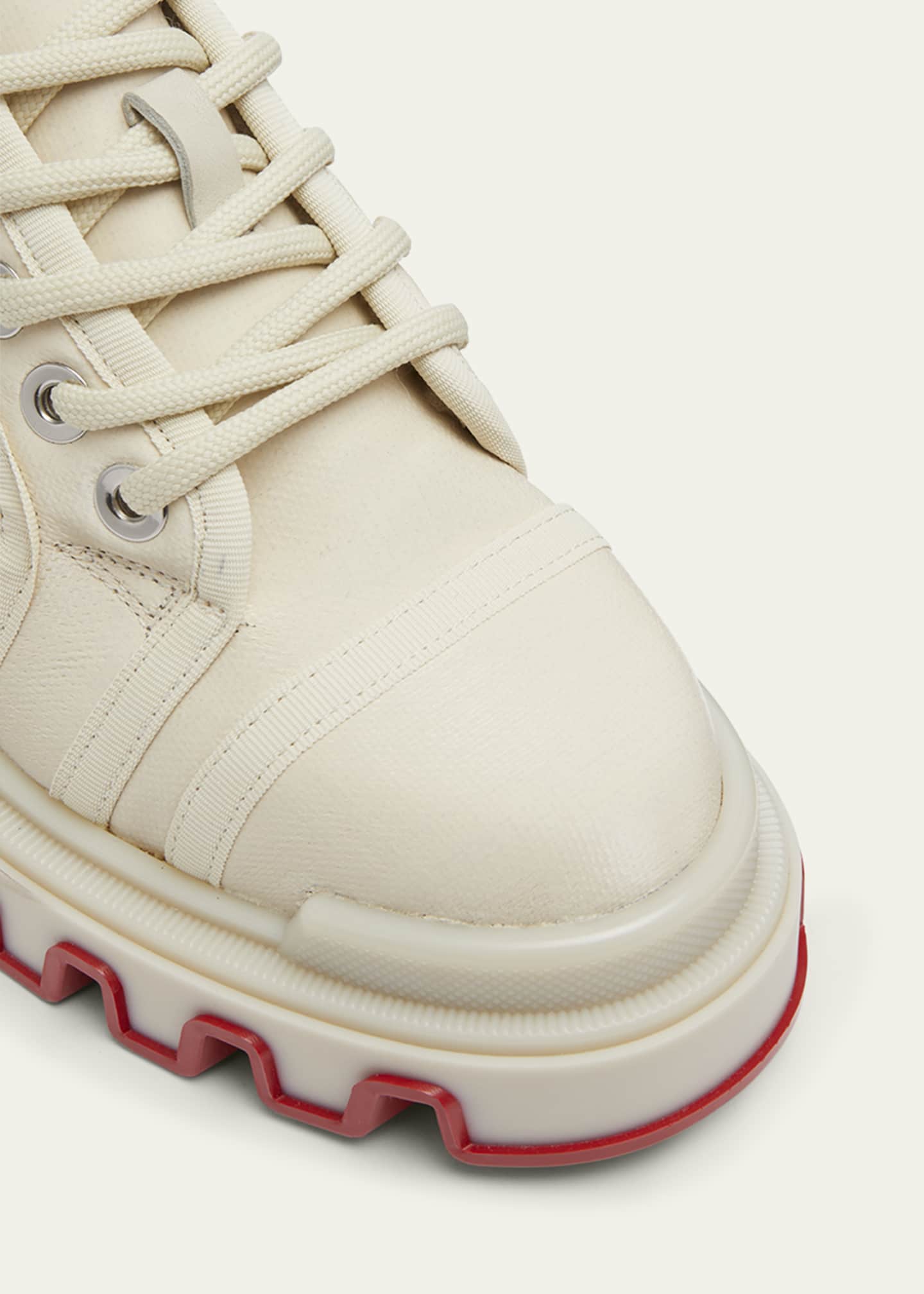 Christian Louboutin Panamic Dune Donna Red Sole Lace-Up Sneakers ...