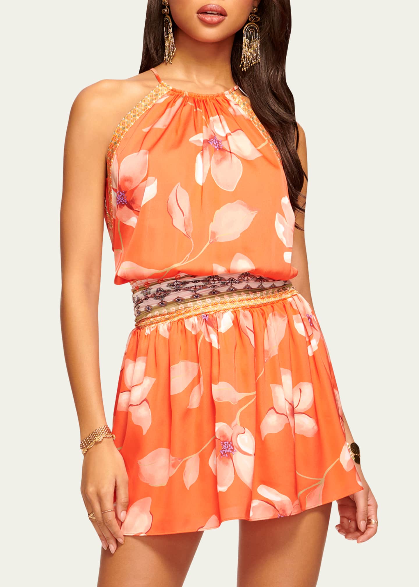 Ramy Brook Rafi Floral Mini Dress - Bergdorf Goodman