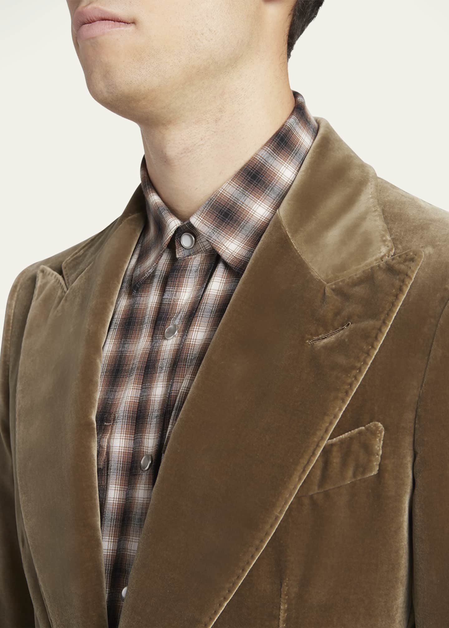 TOM FORD Men's Atticus Compact Velvet Dinner Jacket - Bergdorf Goodman