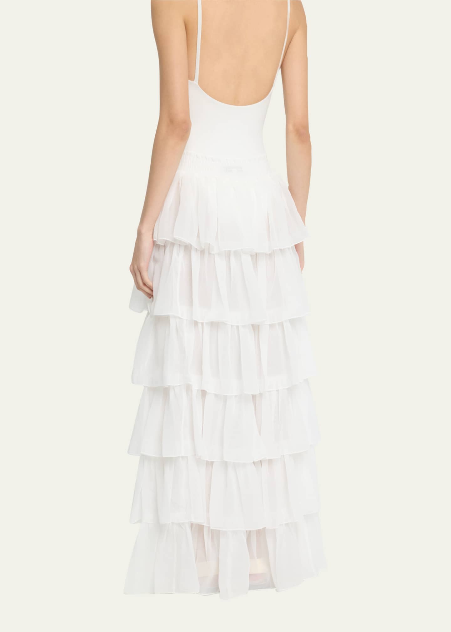 Caroline Constas Cassiopeia Tiered High-Low Skirt - Bergdorf Goodman