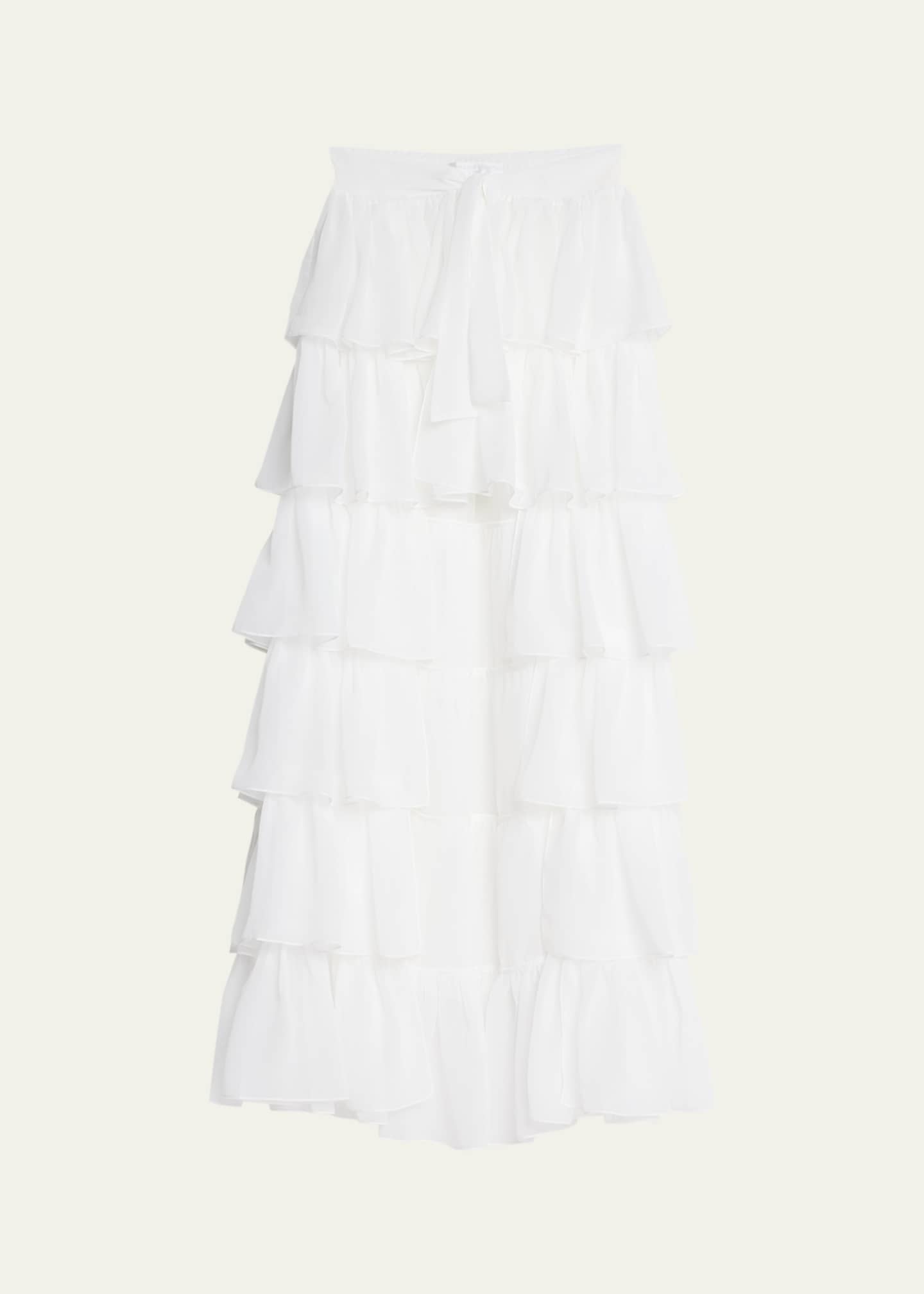 Caroline Constas Cassiopeia Tiered High Low Skirt Bergdorf Goodman