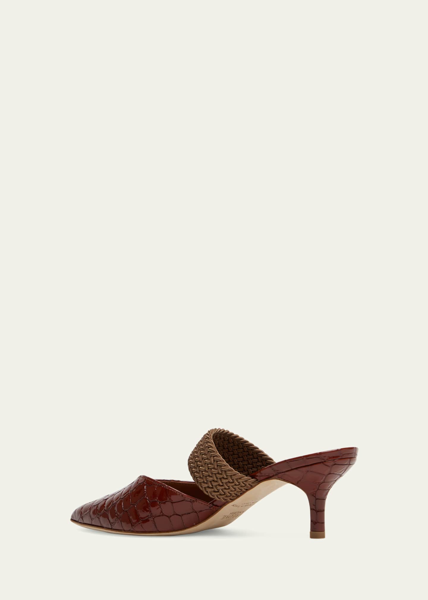 Malone Souliers Maisie Mock-Croc Leather Mules - Bergdorf Goodman
