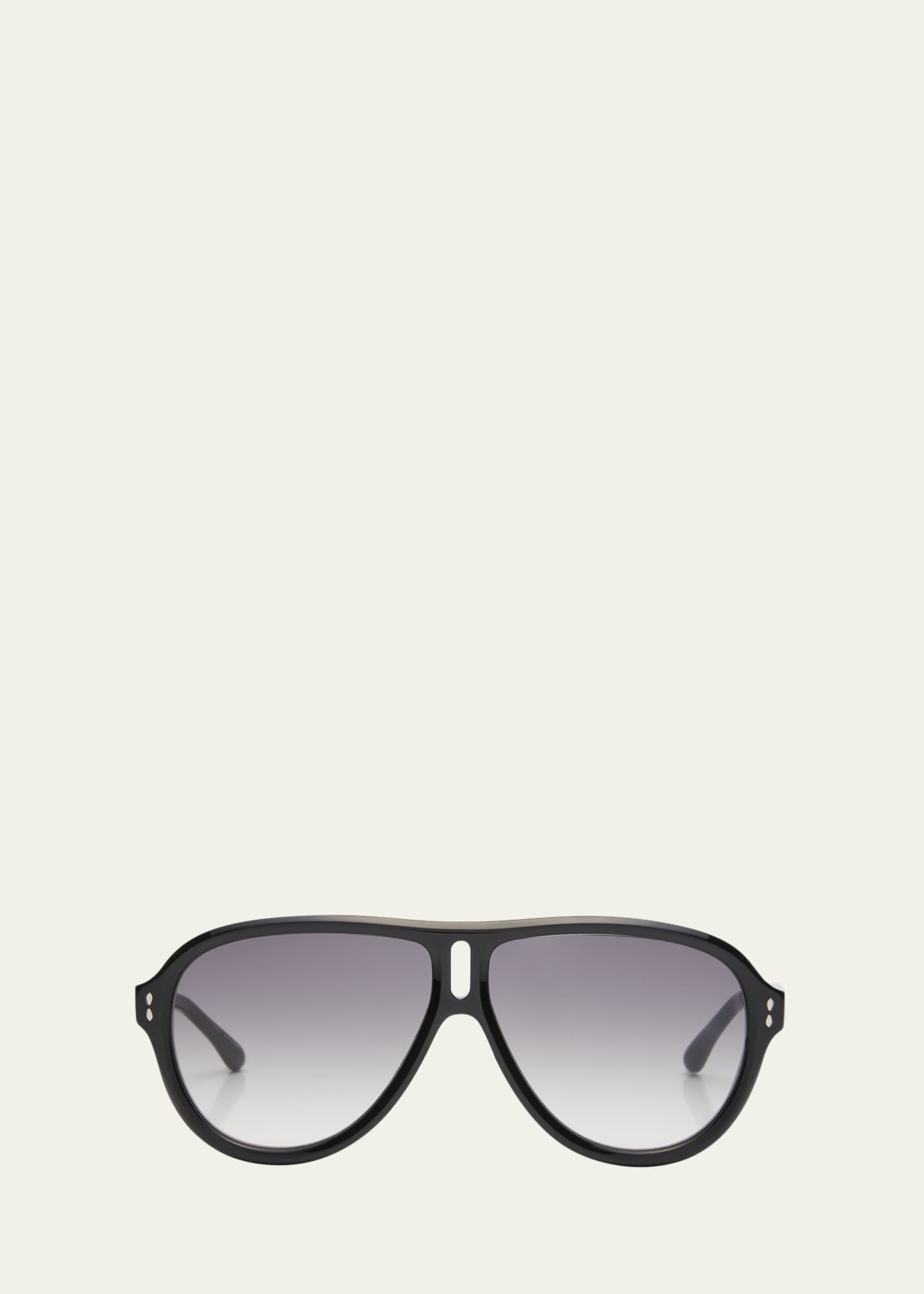 Isabel Marant Logo Acetate Aviator Sunglasses - Bergdorf Goodman