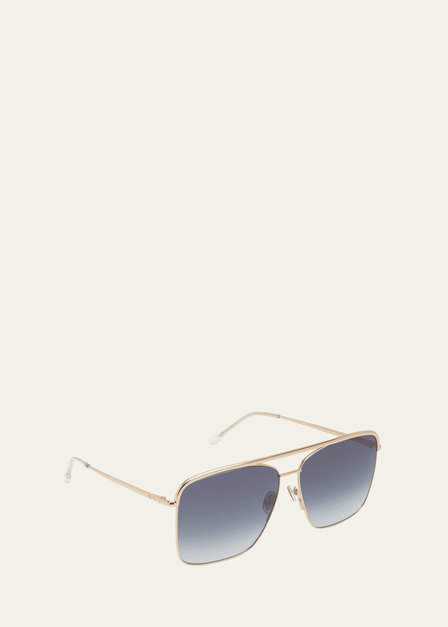 Isabel Marant Angular Stainless Steel Aviator Sunglasses - Bergdorf Goodman