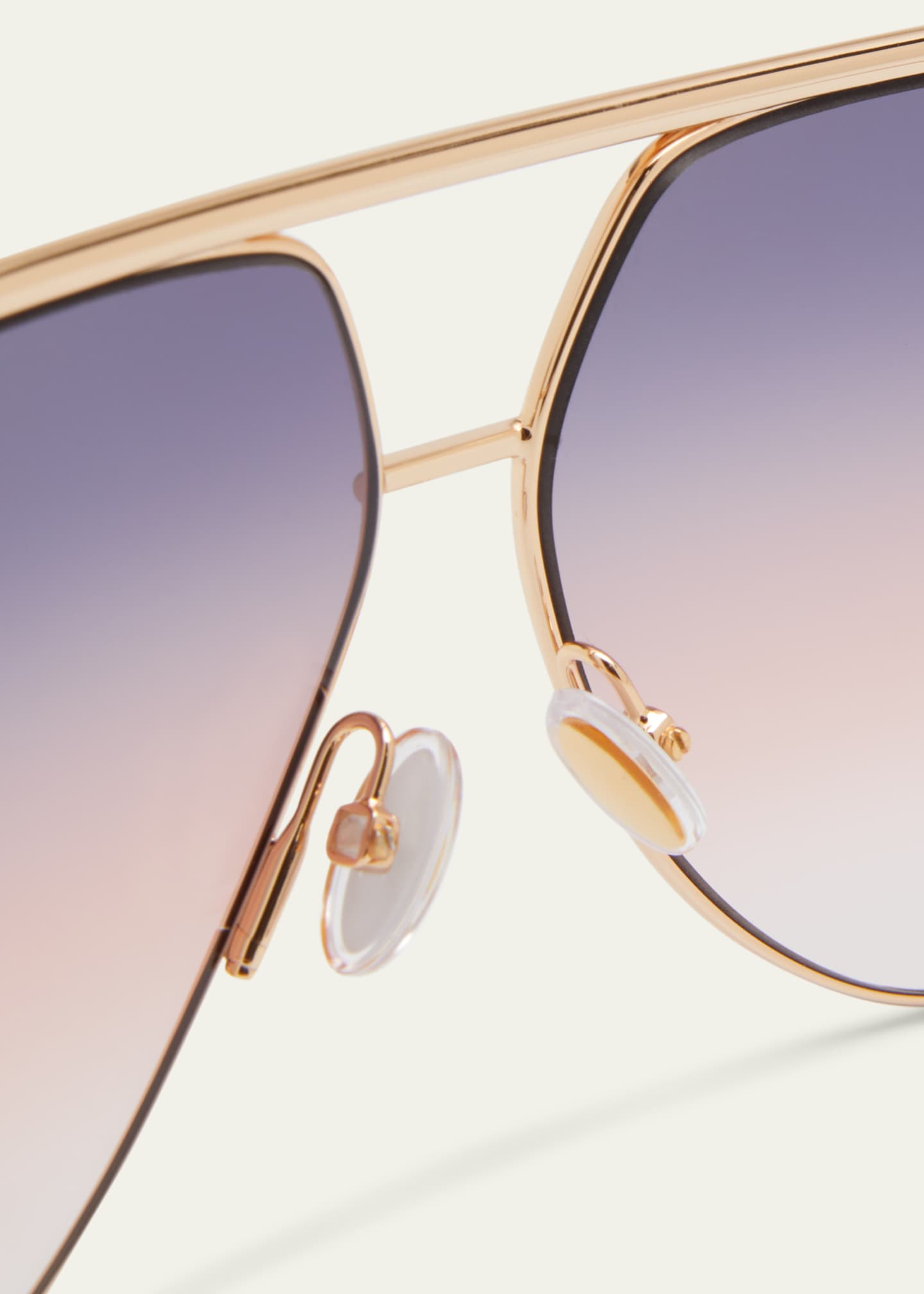 Isabel Marant Angular Stainless Steel Aviator Sunglasses - Bergdorf Goodman