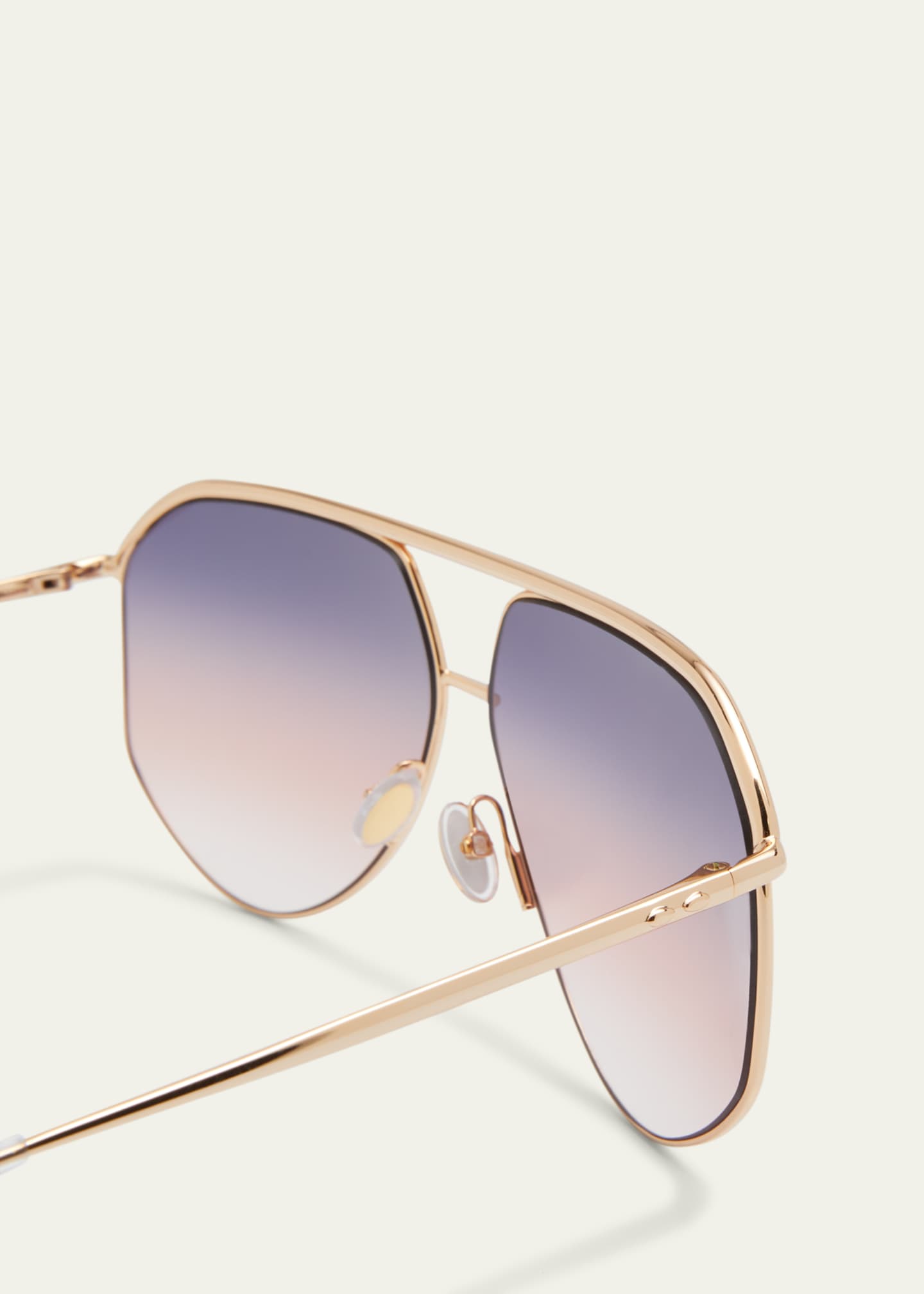 Isabel Marant Angular Stainless Steel Aviator Sunglasses - Bergdorf Goodman