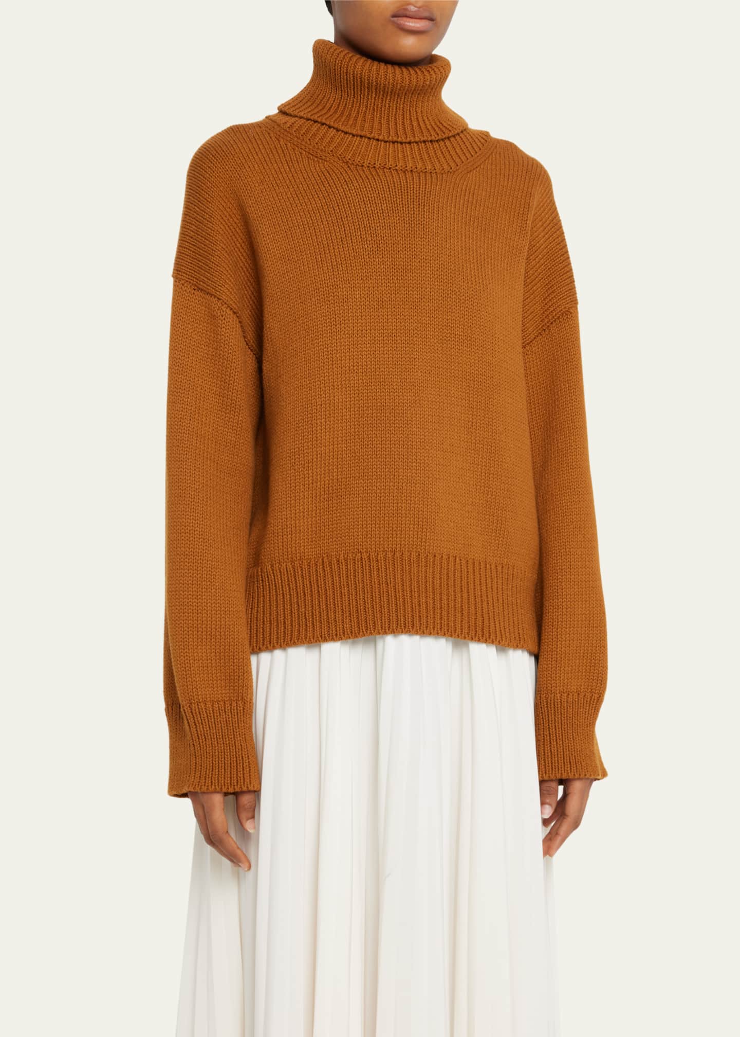 Co Boxy Turtleneck Top - Bergdorf Goodman