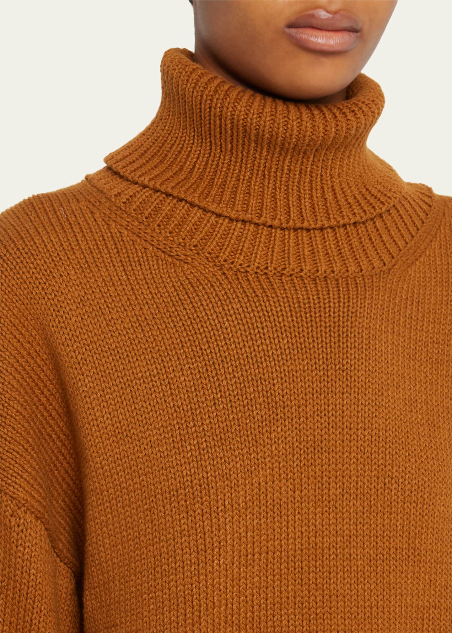 Co Boxy Turtleneck Top - Bergdorf Goodman