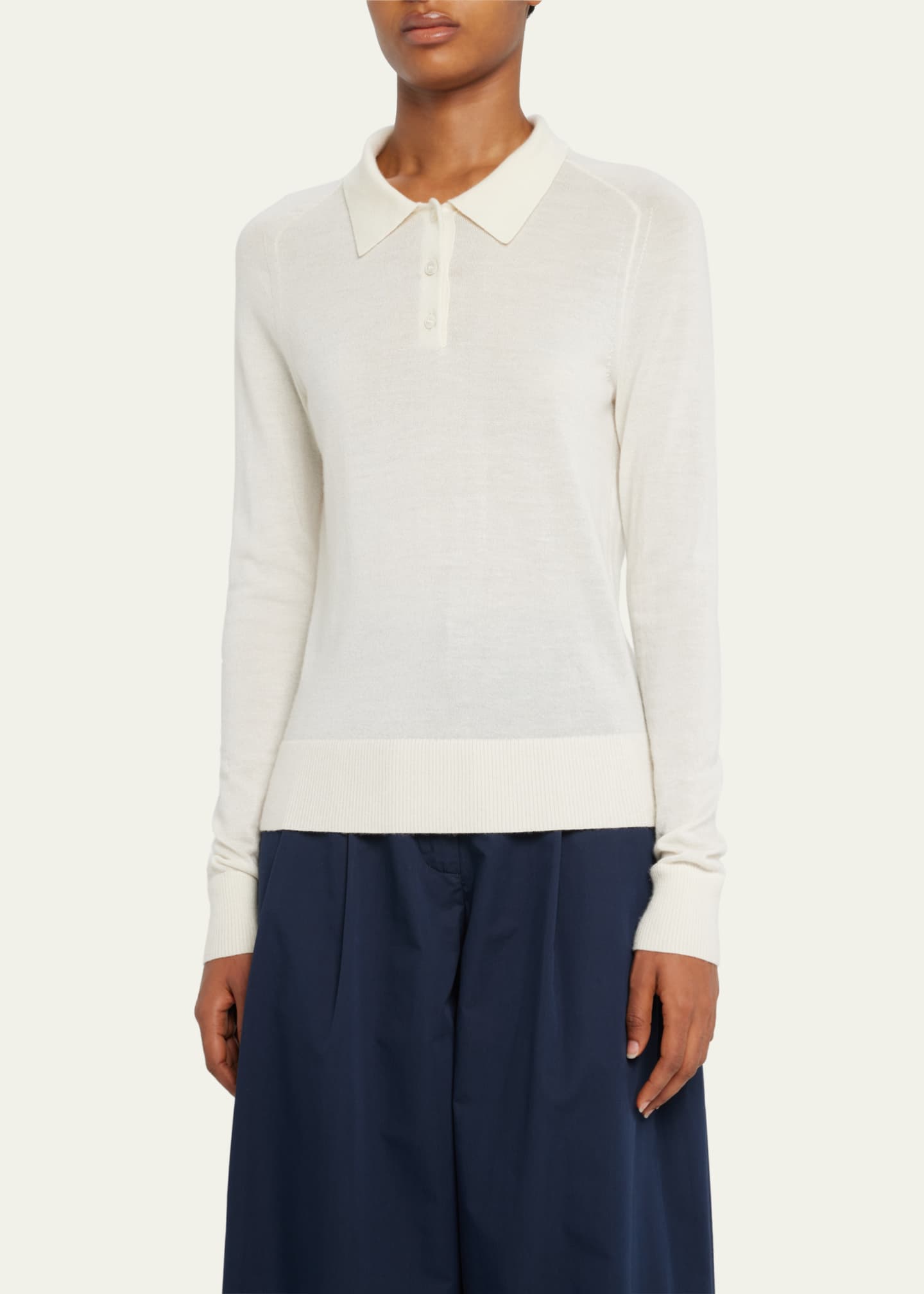 Co Cashmere Polo Sweater - Bergdorf Goodman