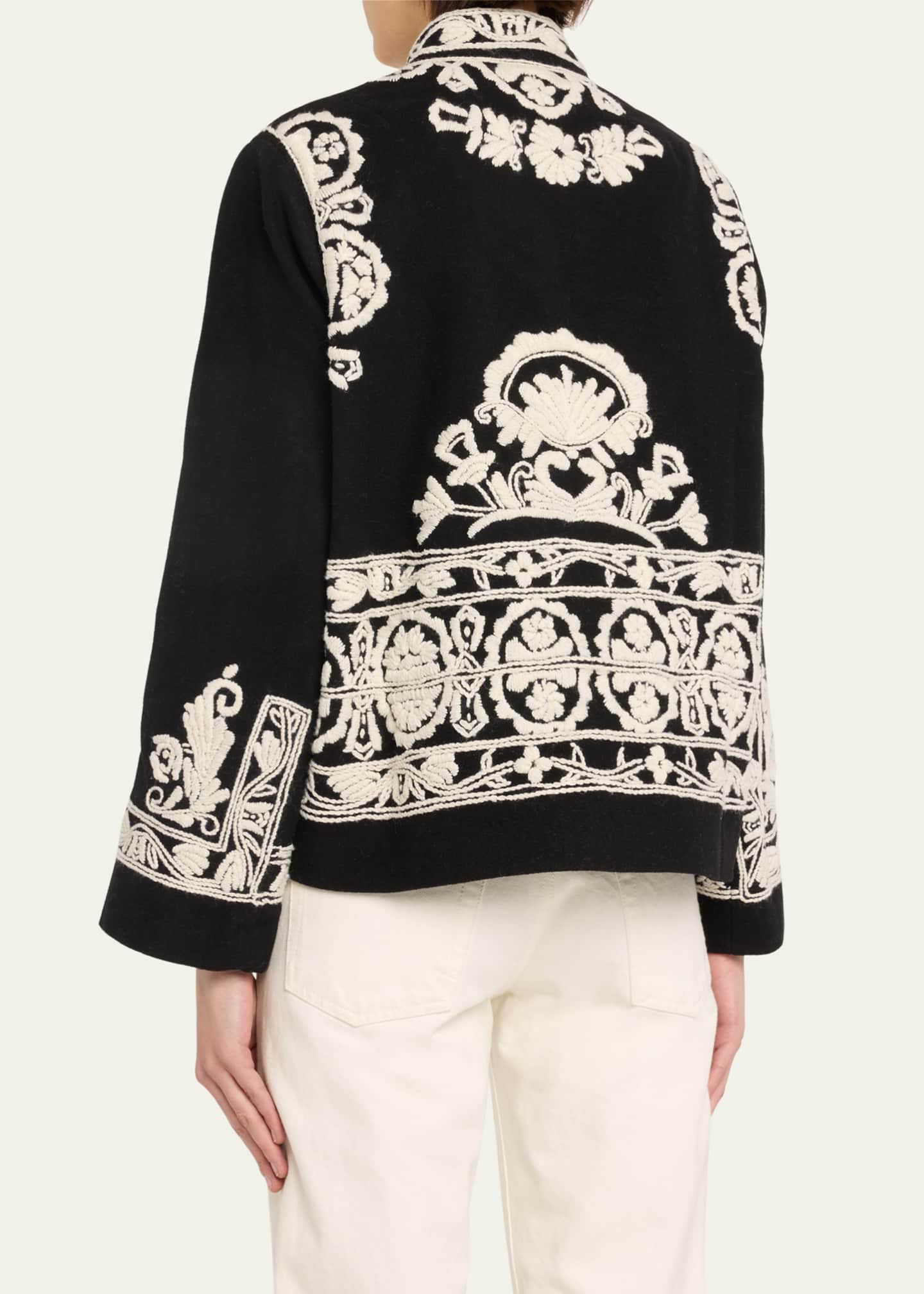 Bode Estate Tassel Embroidered Wool Jacket - Bergdorf Goodman