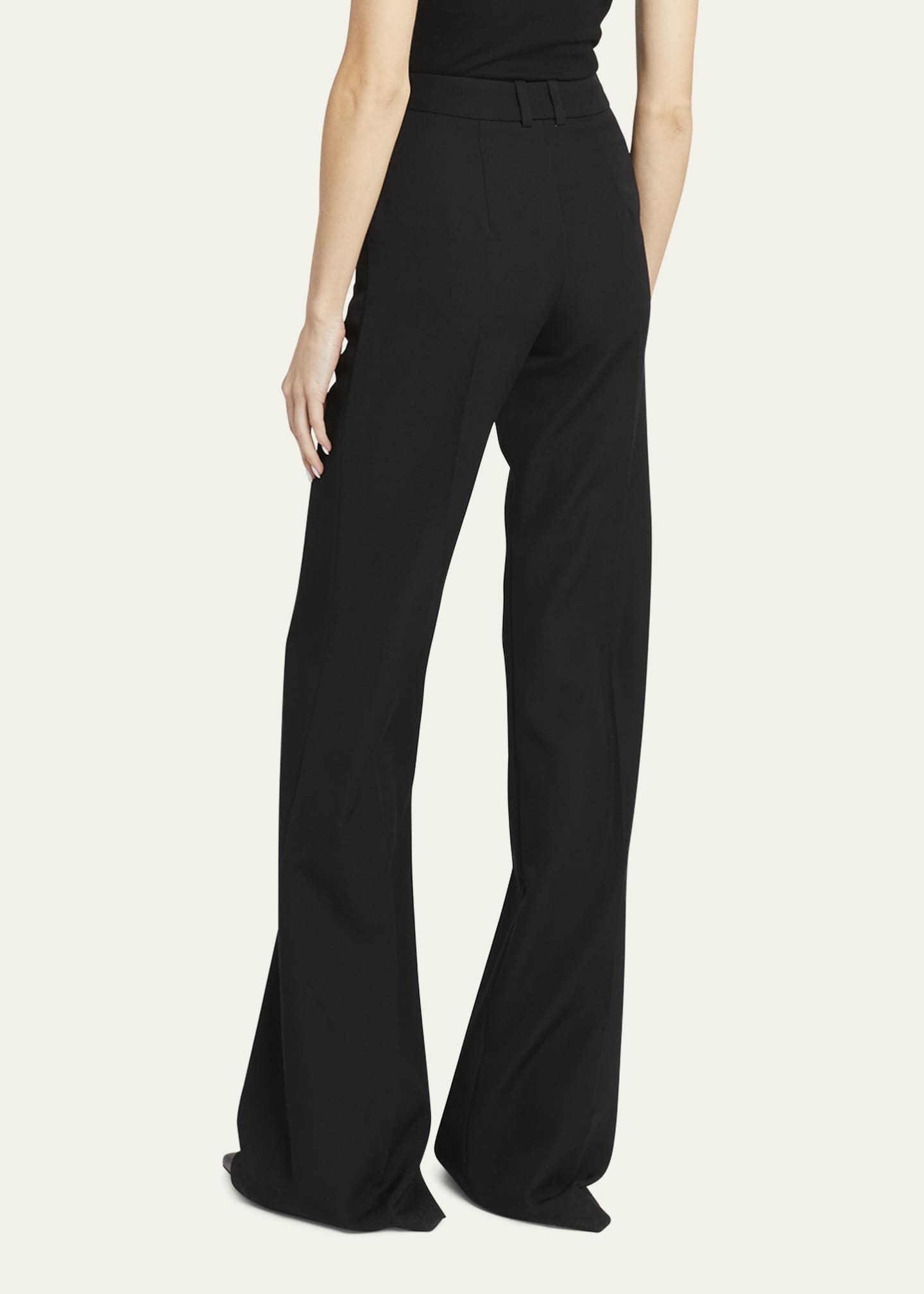 Balmain High-Waisted Flared Trousers - Bergdorf Goodman