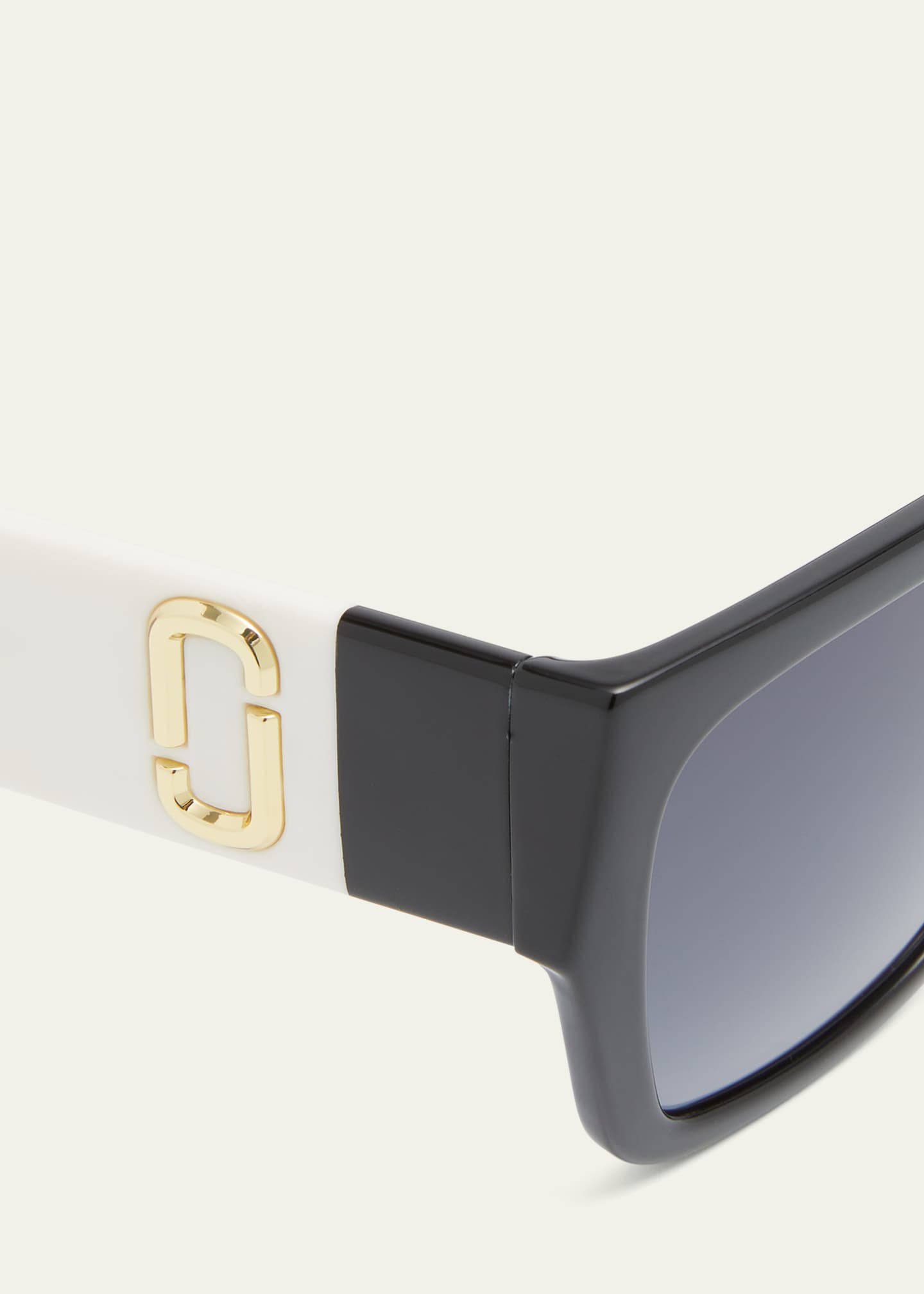 Marc Jacobs J Marc Logo Square Plastic Sunglasses - Bergdorf Goodman