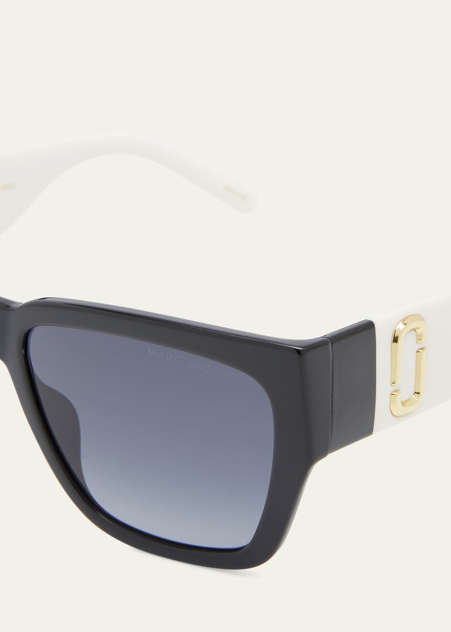 Marc Jacobs J Marc Logo Square Plastic Sunglasses - Bergdorf Goodman