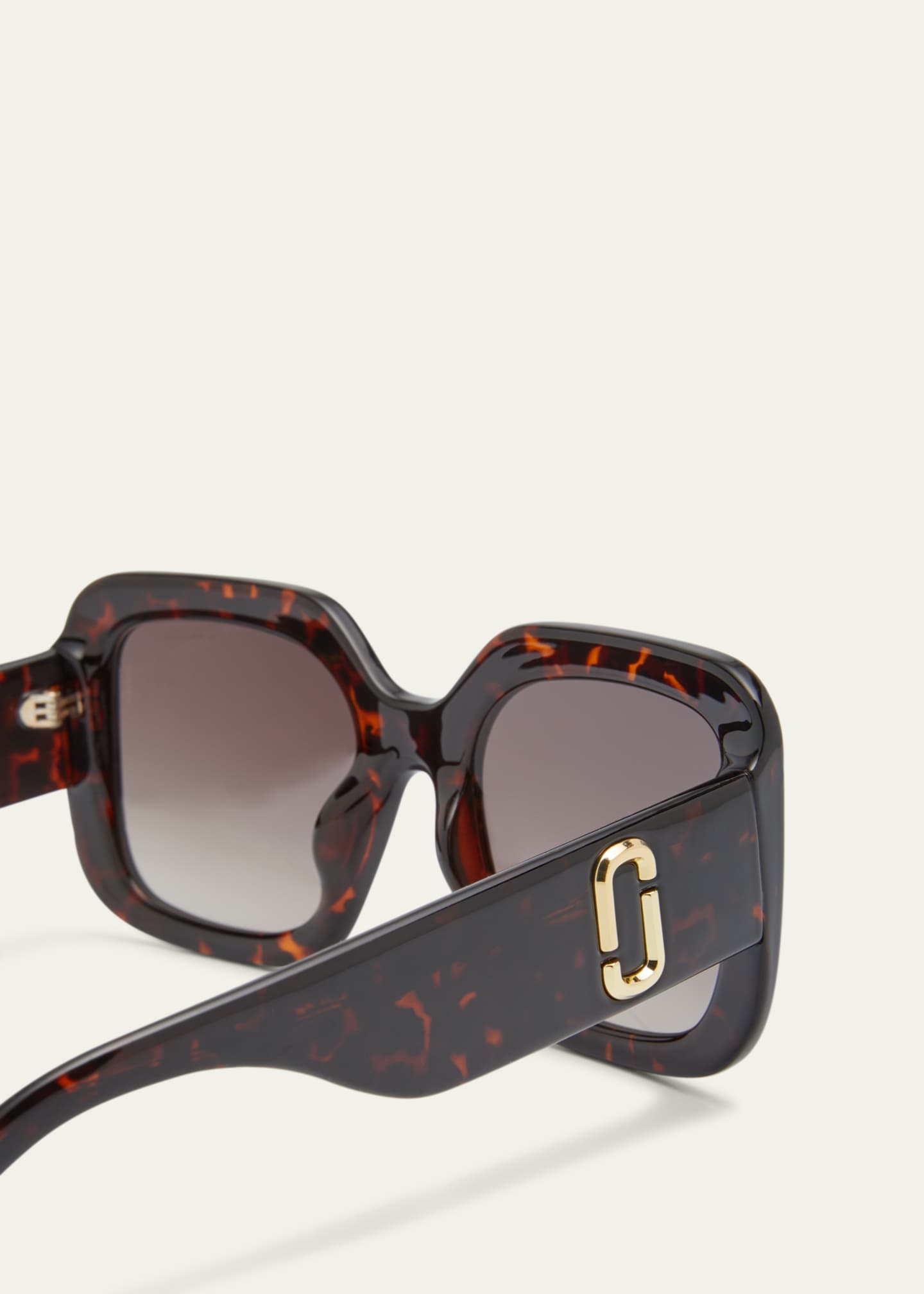 Marc Jacobs J Marc Logo Square Acetate Sunglasses - Bergdorf Goodman