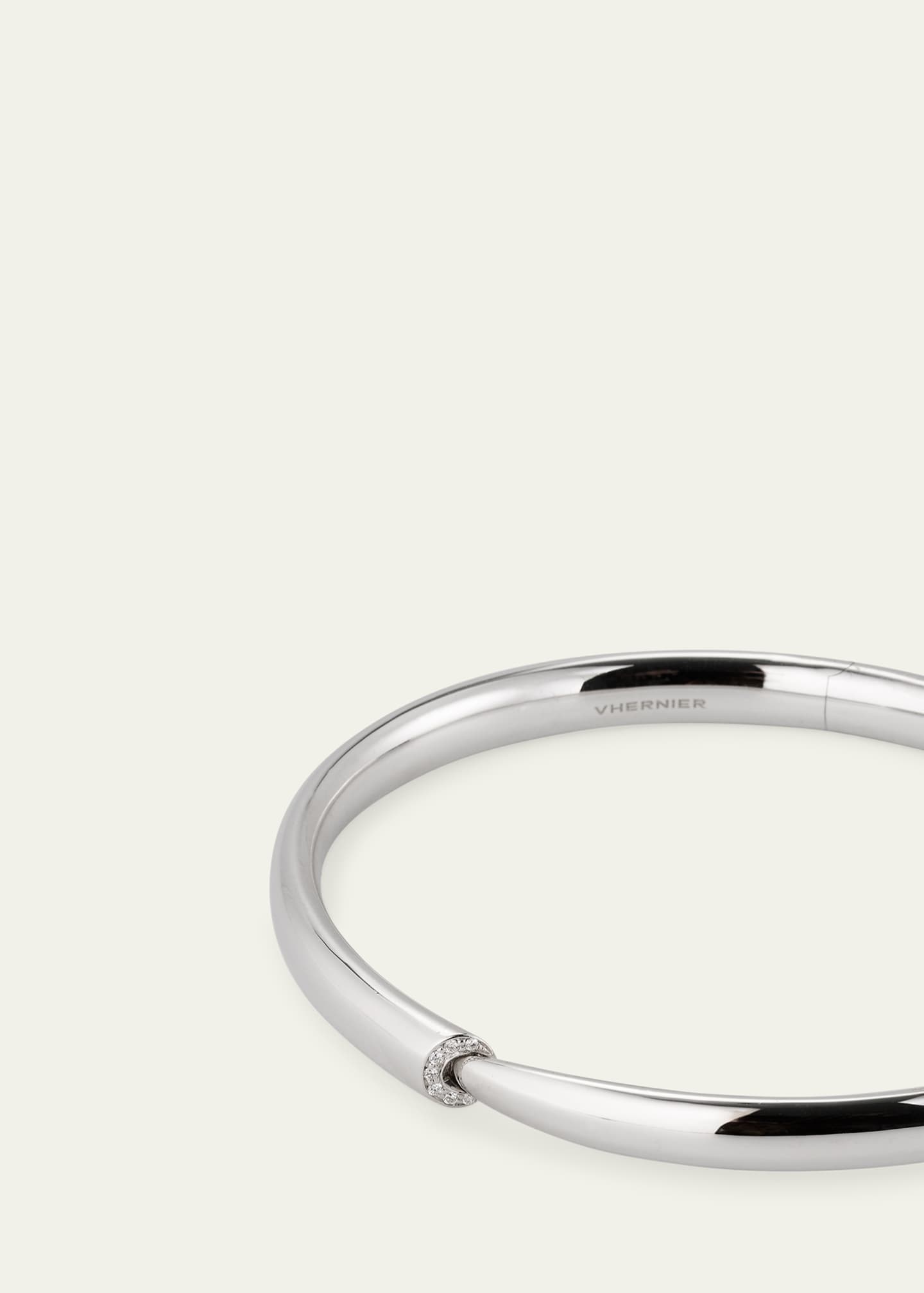Vhernier 18K White Gold Calla One Bracelet with Diamonds - Bergdorf Goodman