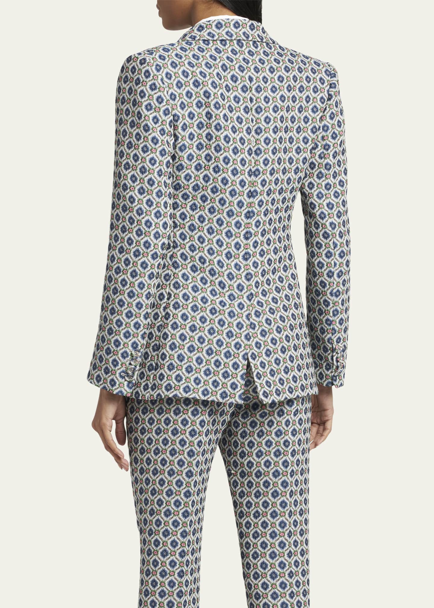 Etro Printed Tile Jacquard Blazer Jacket - Bergdorf Goodman