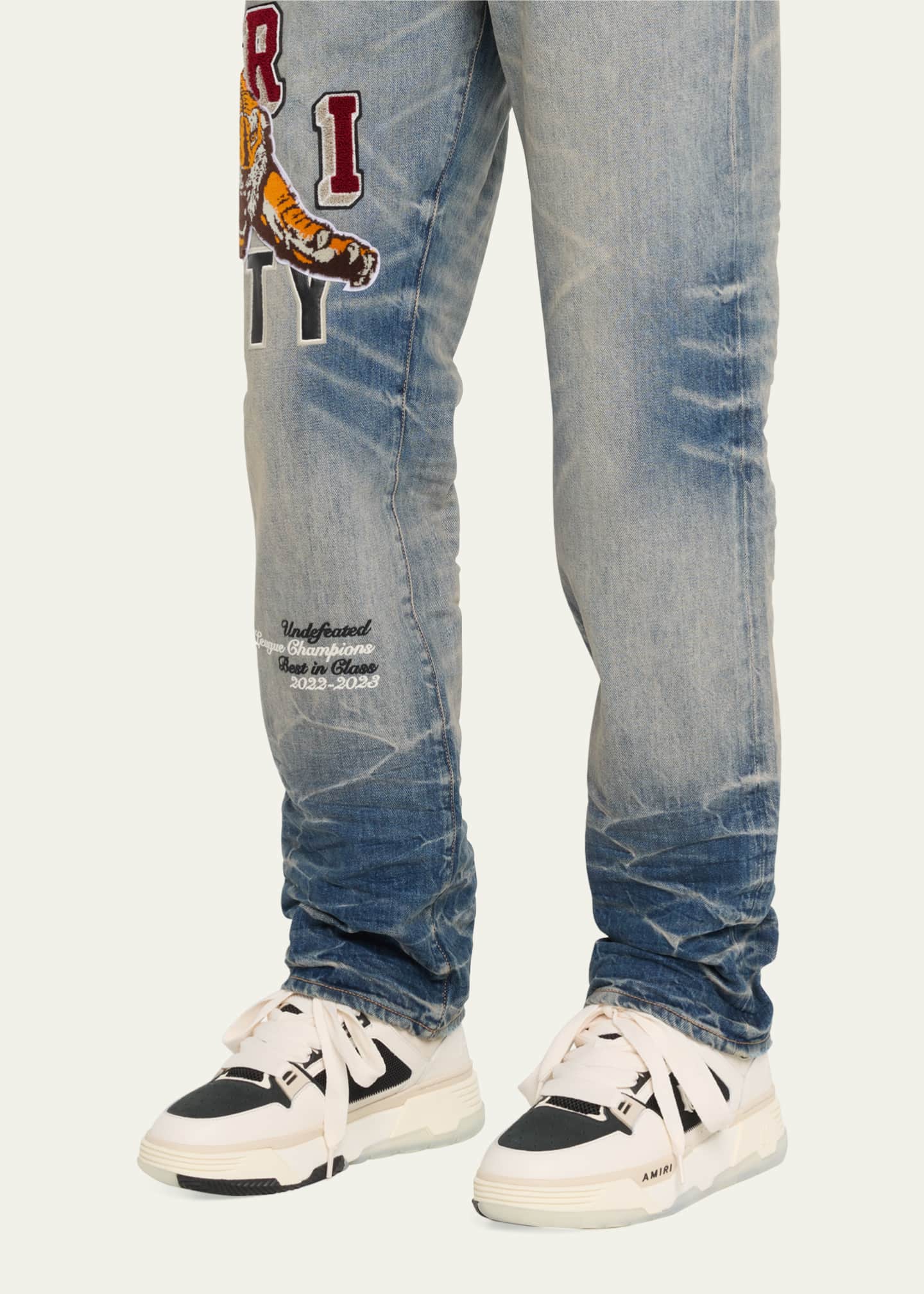 Amiri Men's MA-1 Mesh Bicolor High-Top Sneakers - Bergdorf Goodman