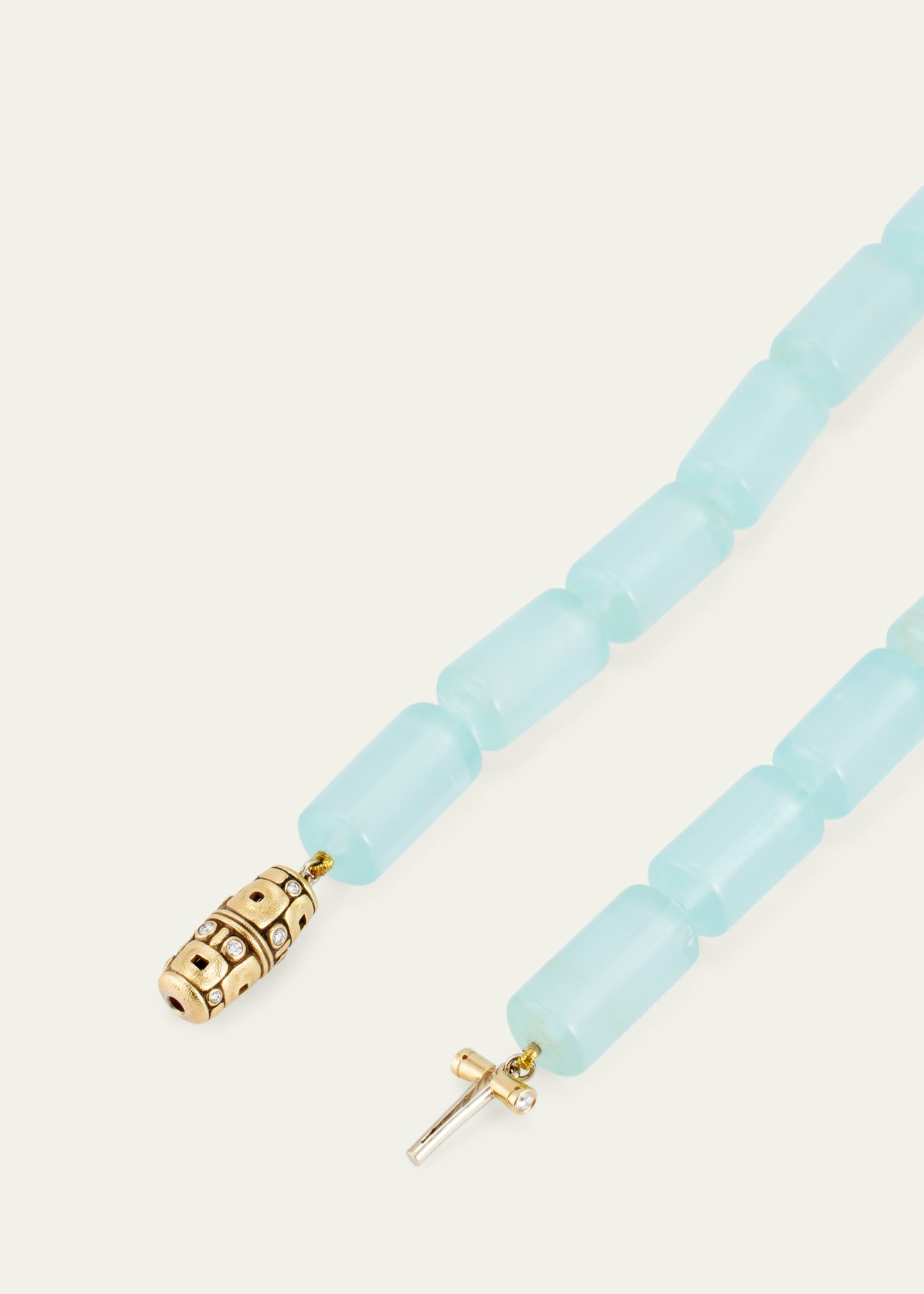 Alex Sepkus Little Windows Diamond and Aqua Bead Necklace - Bergdorf ...