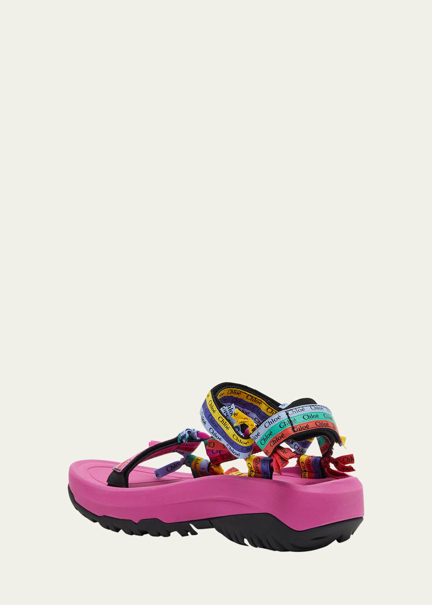Chloe x Teva Ribbon Logo Strap Sandals - Bergdorf Goodman