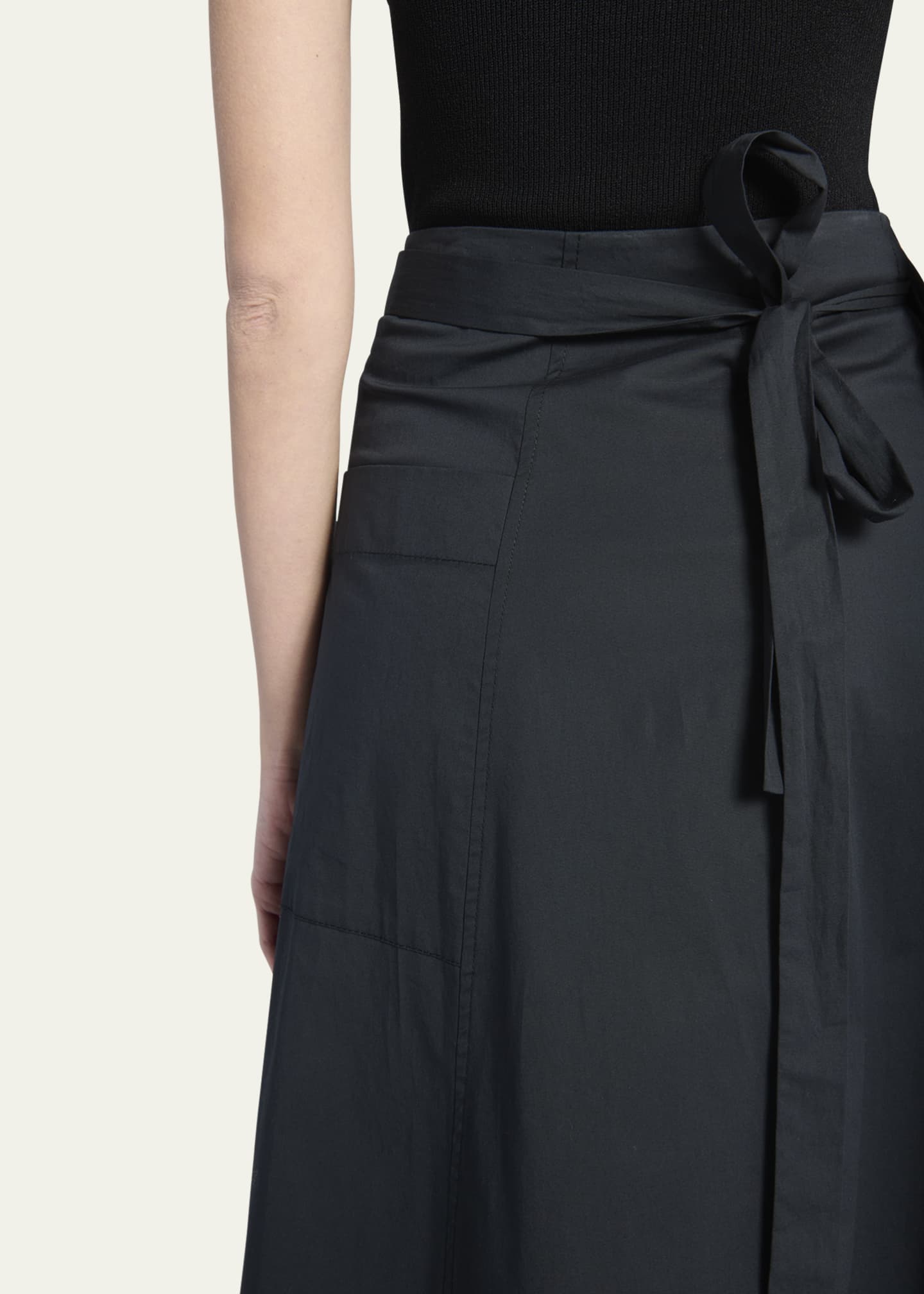 Proenza Schouler White Label Soft Poplin Wrap Midi Skirt - Bergdorf Goodman