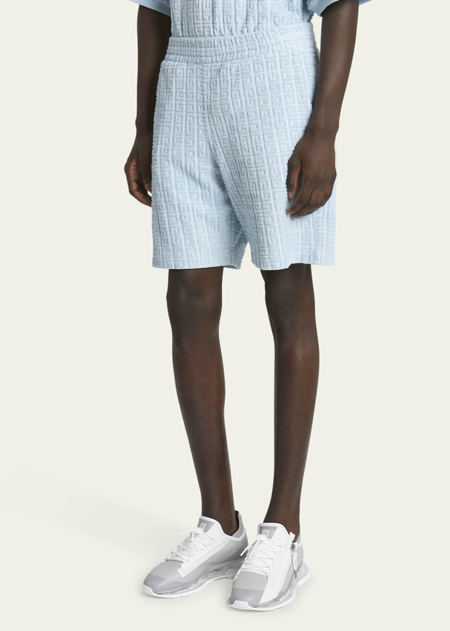 Givenchy Men's 4G Terry Shorts - Bergdorf Goodman